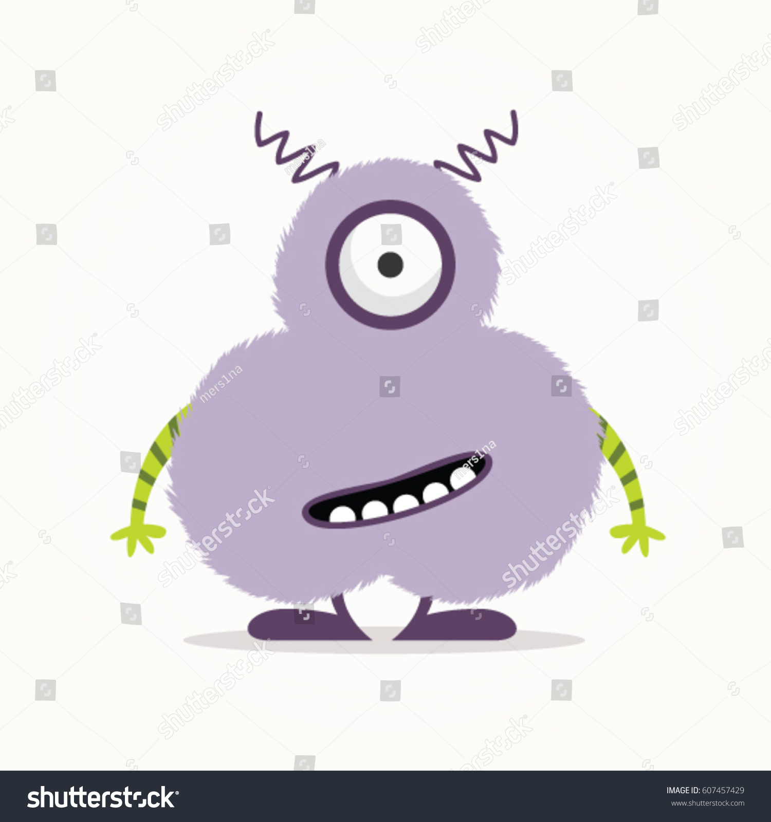 Monster Illustration Vector Stock Vector (Royalty Free) 607457429 ...