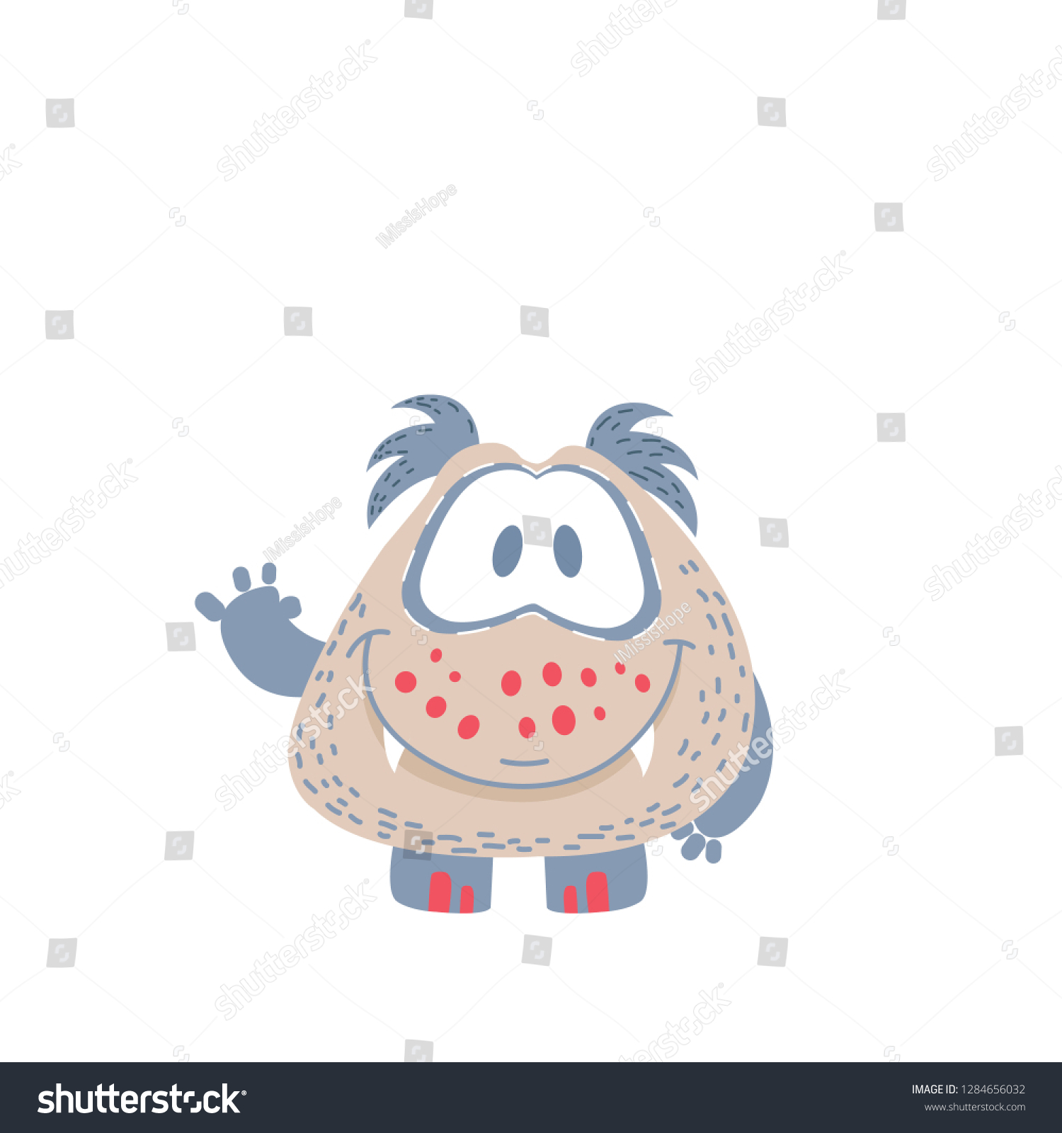 Monster Vector Illustration Stock Vector (Royalty Free) 1284656032 ...