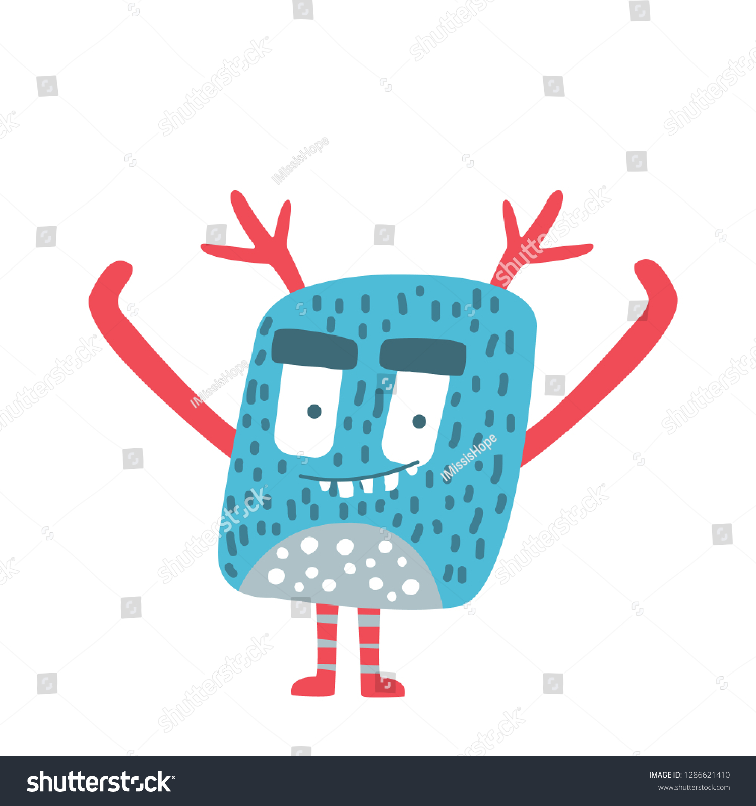 Monster Vector Illustration Stock Vector (Royalty Free) 1286621410