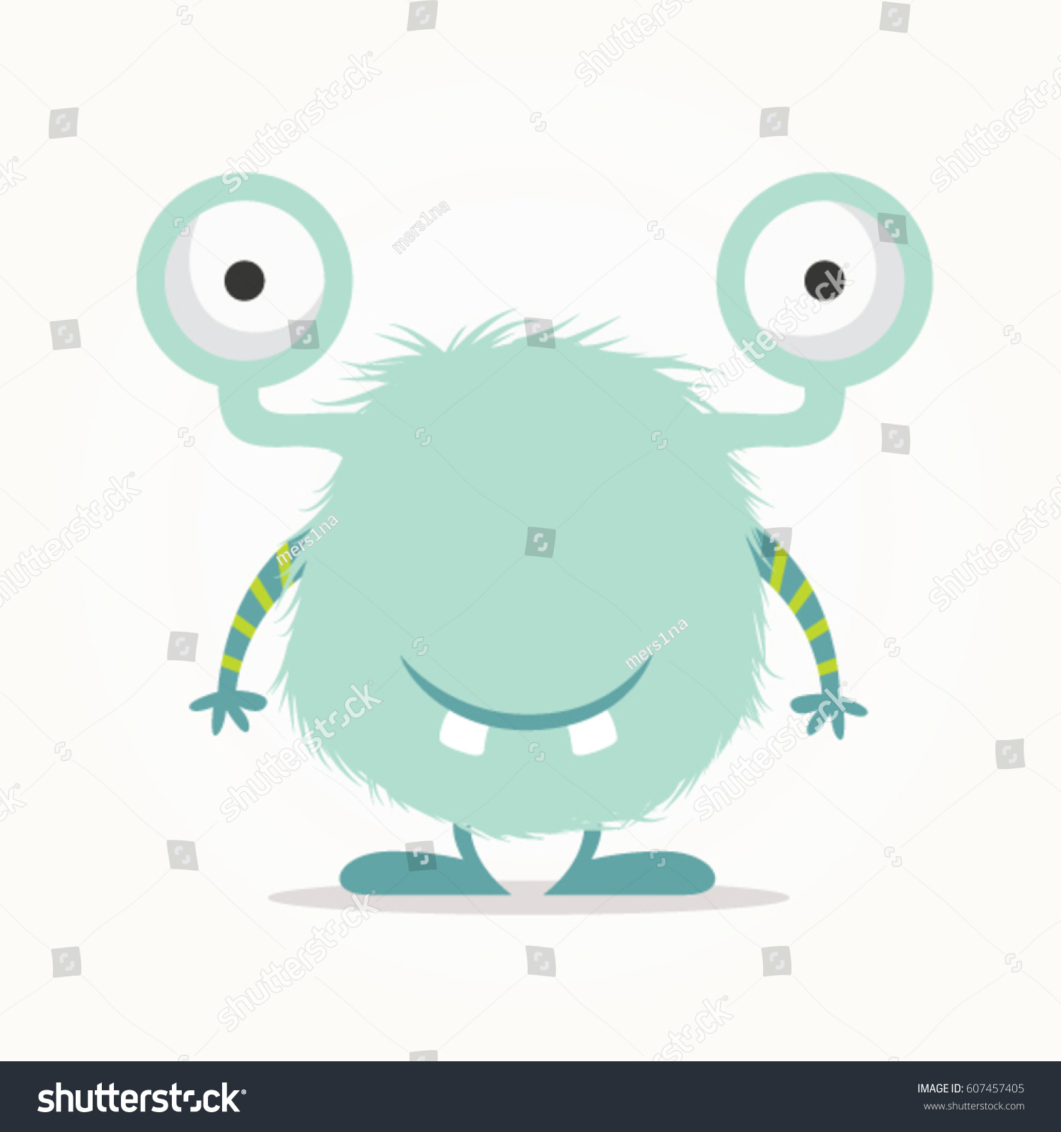 Monster Vector Illustration Stock Vector (Royalty Free) 607457405