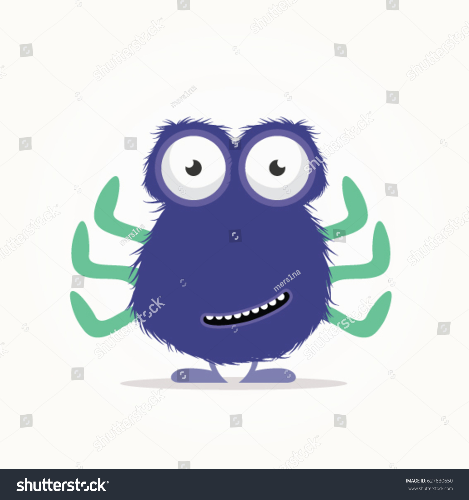Monster Vector Illustration Stock Vector (Royalty Free) 627630650
