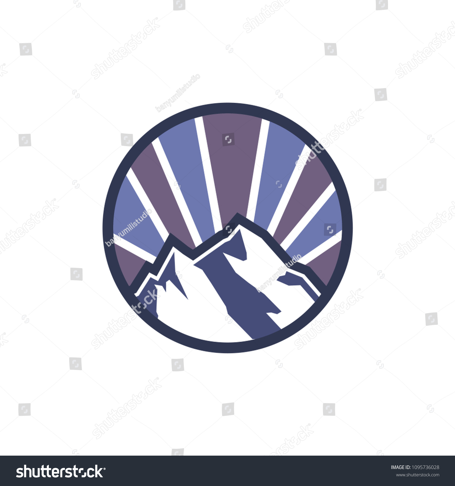 Montain Logo Template Stock Vector (Royalty Free) 1095736028 | Shutterstock