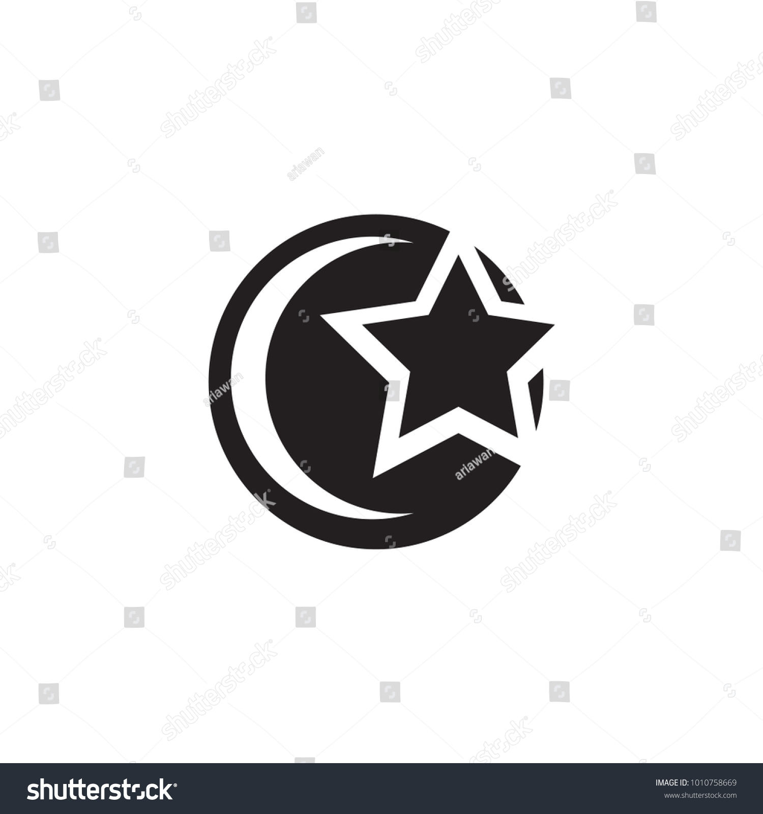 Month Star Logo Vector Stock Vector (Royalty Free) 1010758669 ...