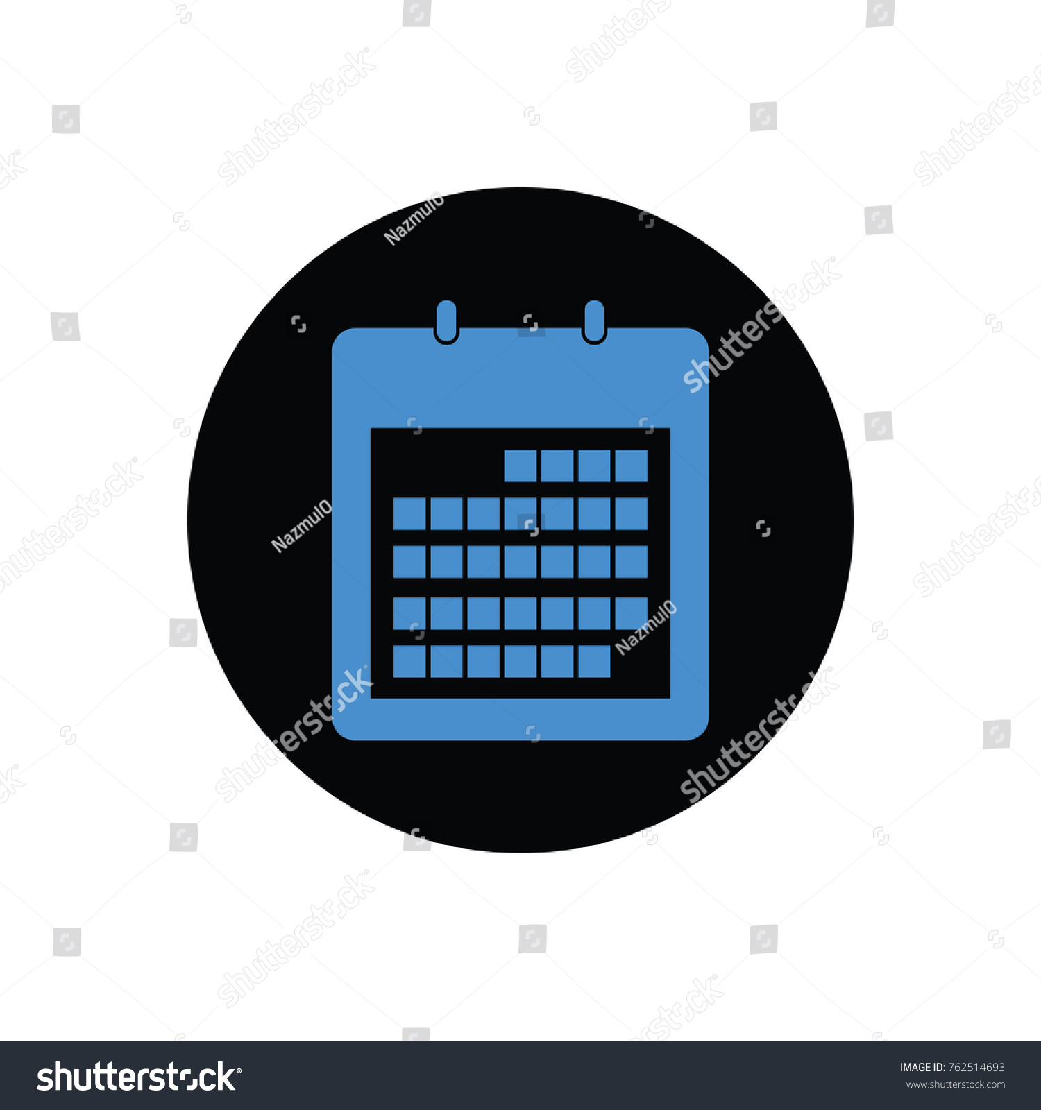 Monthly Calendar Icon Stock Vector (Royalty Free) 762514693 | Shutterstock