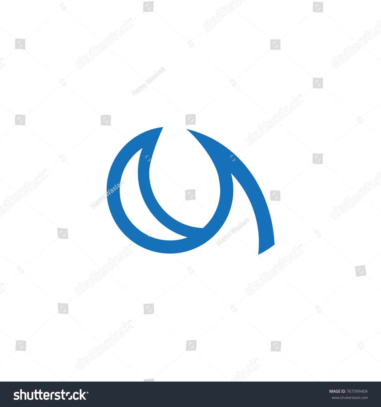 Moon Waves Logo Vector Stock Vector (Royalty Free) 767399404 | Shutterstock