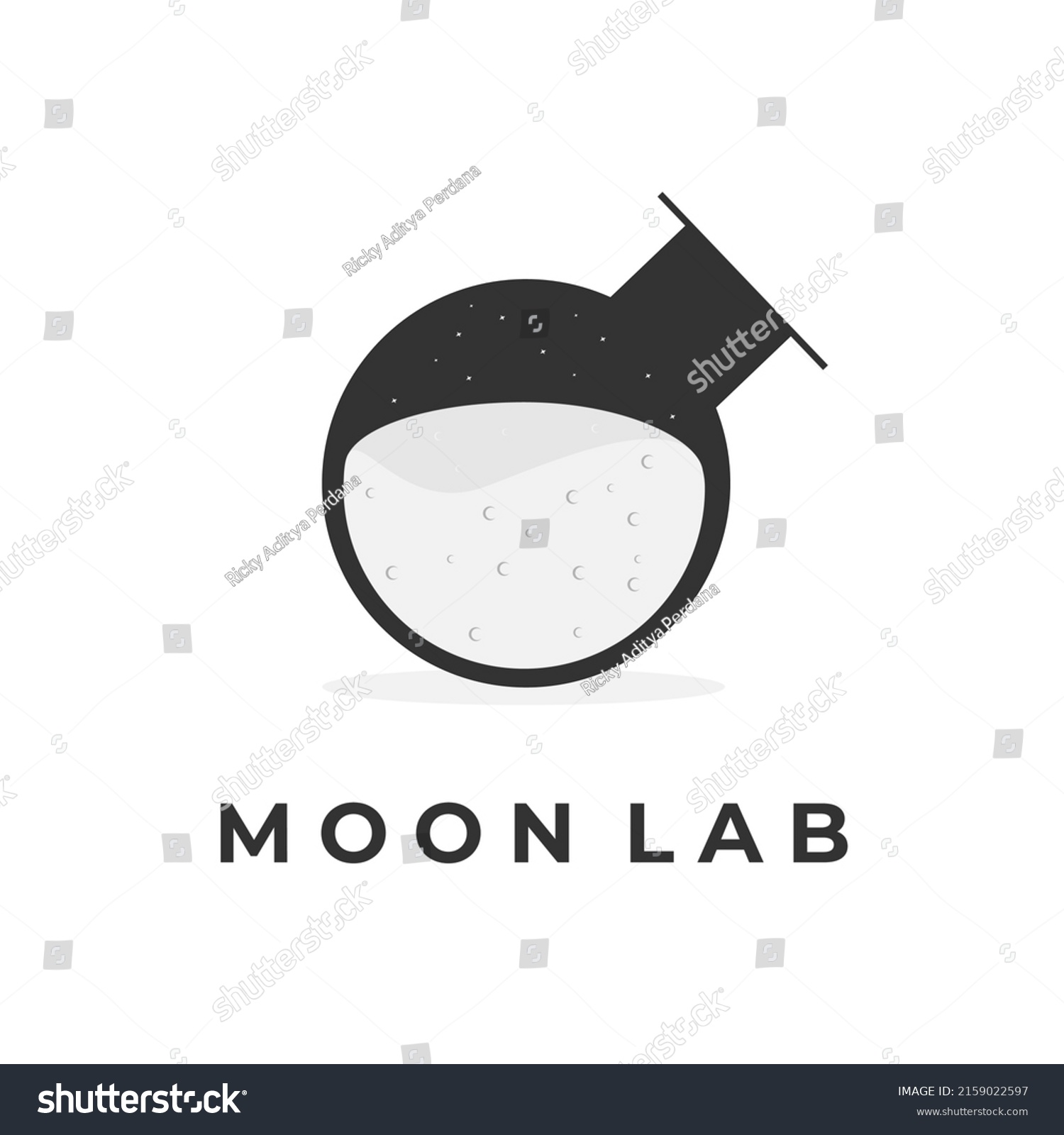 Moon Labs Vector Illustration Logo Stock Vector (Royalty Free ...