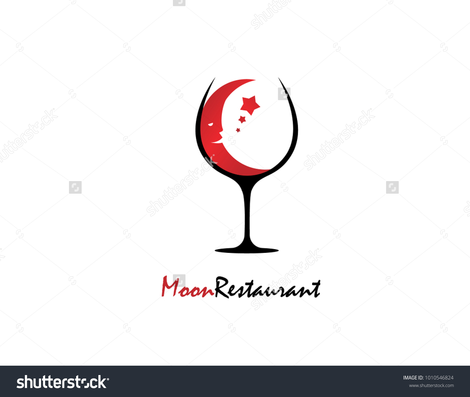 Moon Restaurant Logo Stock Vector (Royalty Free) 1010546824 | Shutterstock
