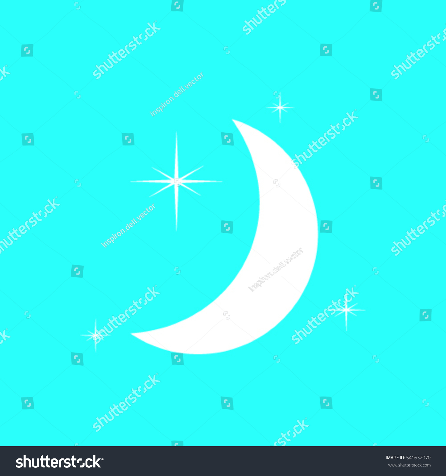 Moon Stars Vector Icon Stock Vector (Royalty Free) 541632070 | Shutterstock