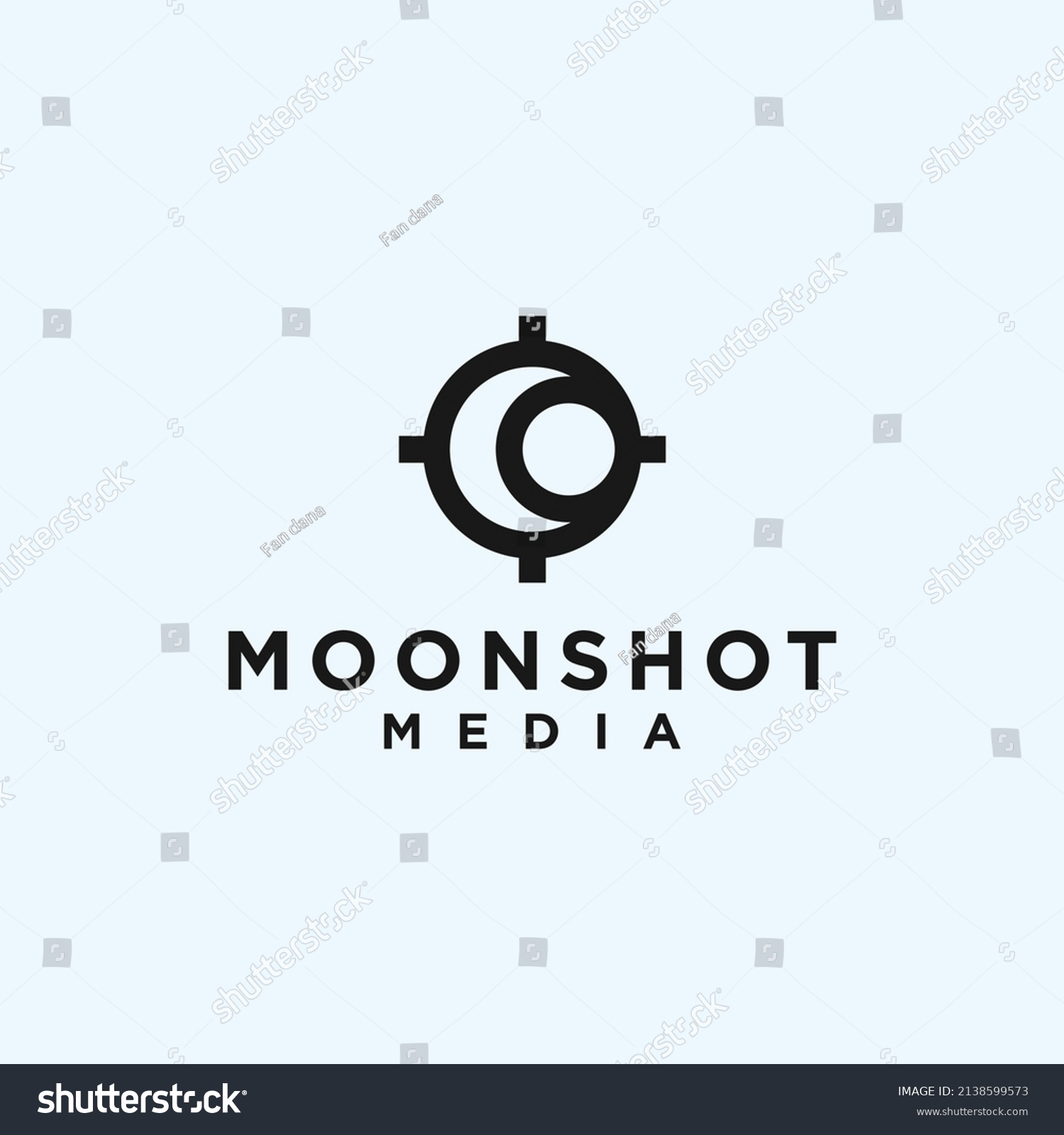Moon Target Logo Moon Logo Stock Vector (Royalty Free) 2138599573 ...