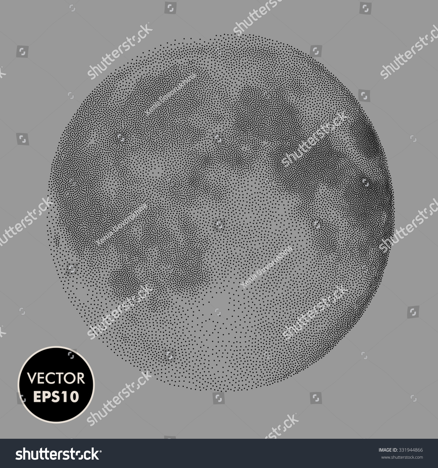 Moon Vector Illustration Space Engraving Background: vector de stock ...