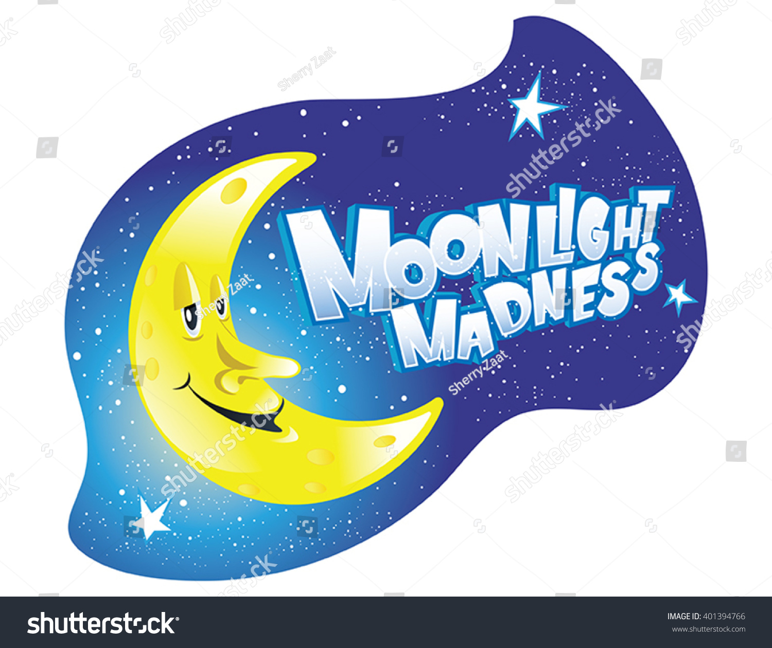 Moonlight Madness Stock Vector (Royalty Free) 401394766