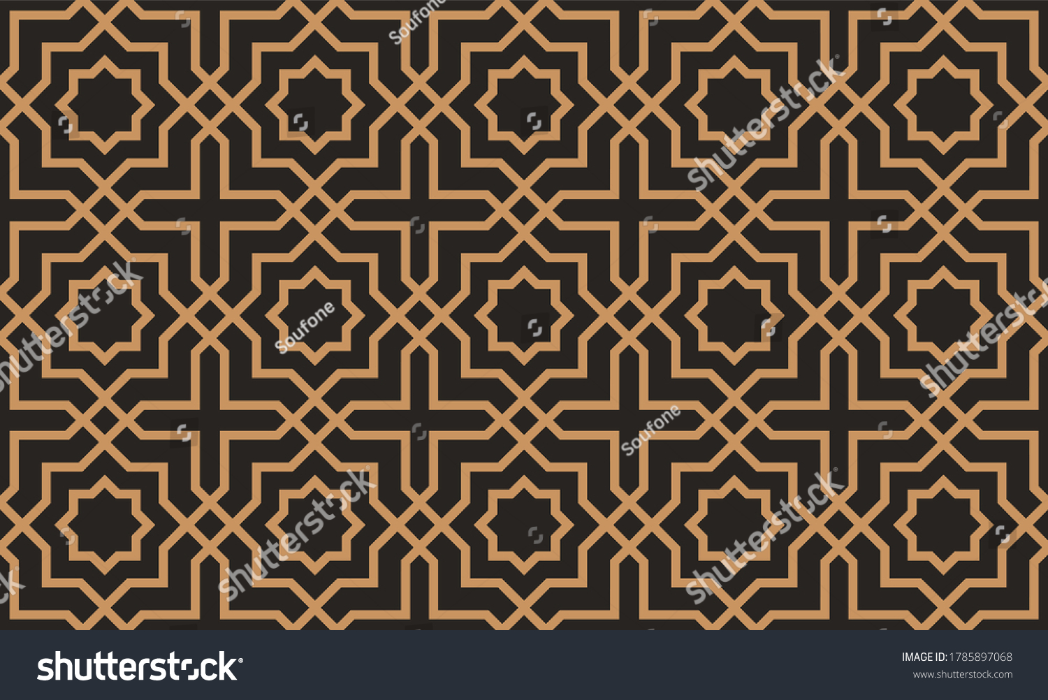 Moroccan Islamic Pattern Art Ornament Background Stock Vector (Royalty ...