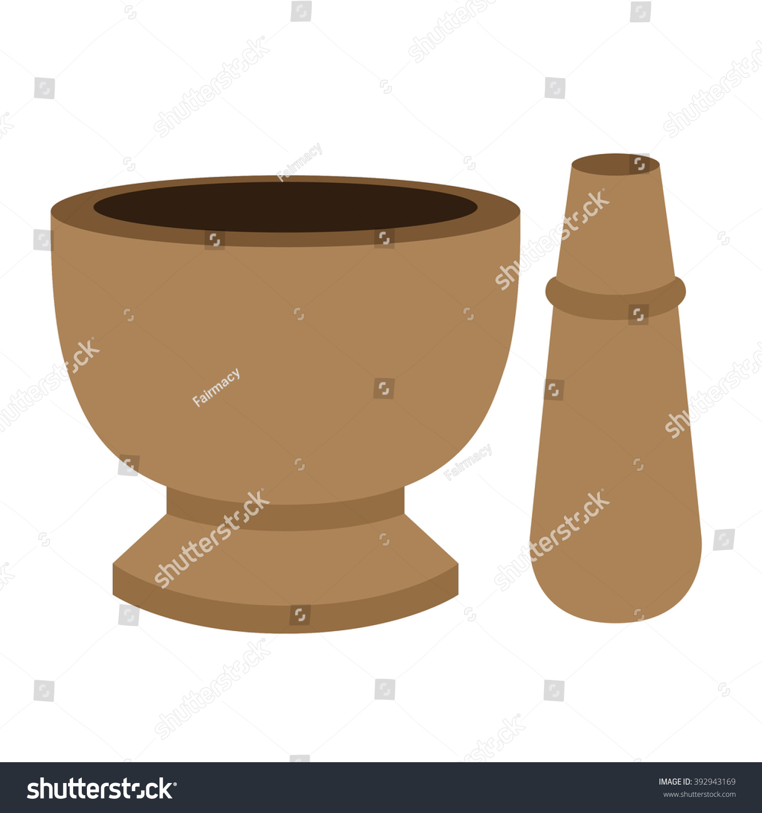 Mortar Pestel Cartoon Vector Stock Vector (Royalty Free) 392943169 ...