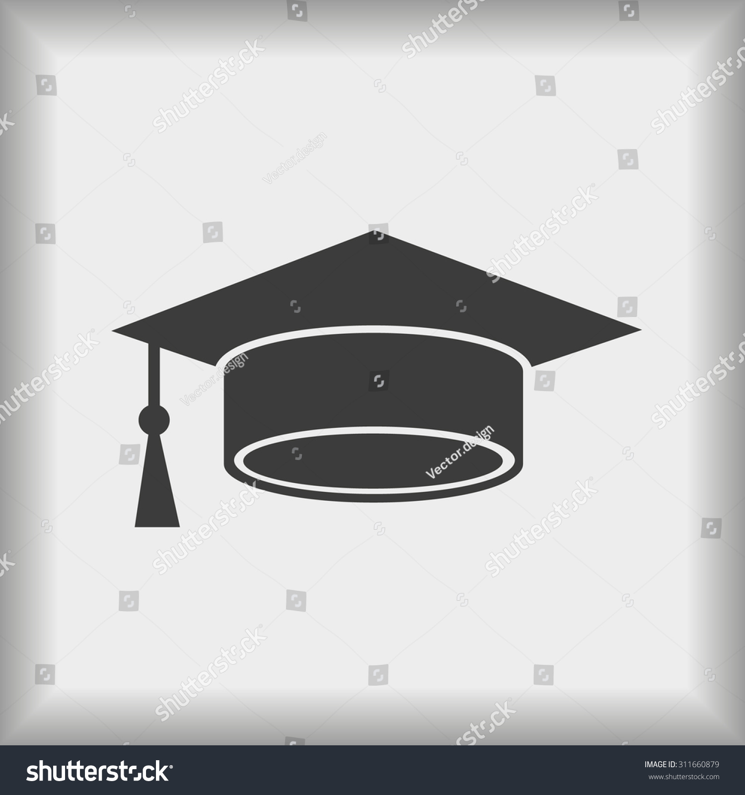 Mortar Board Graduation Cap Stock Vector (Royalty Free) 311660879 ...