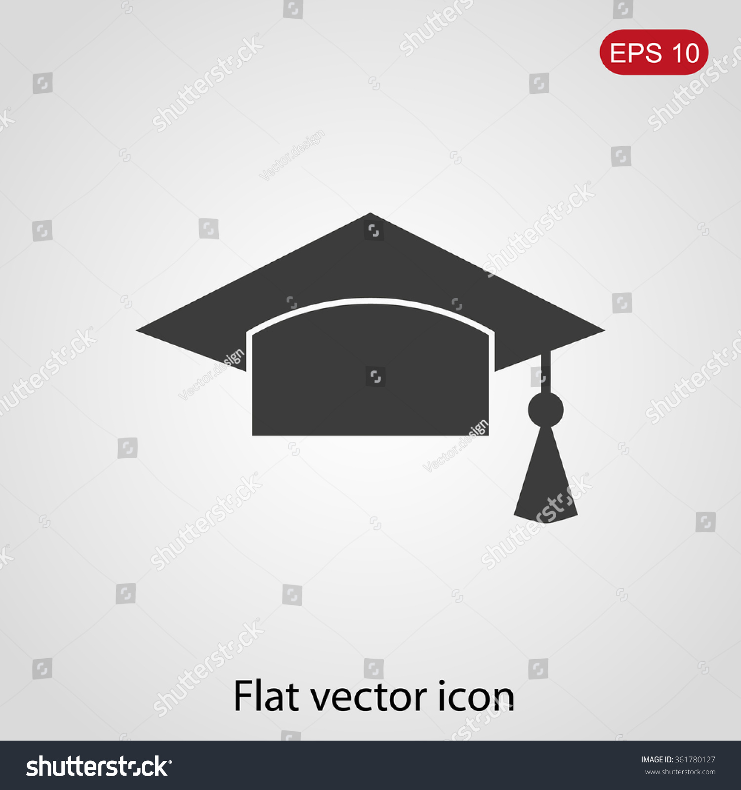 Mortar Board Graduation Cap Stock Vector (Royalty Free) 361780127 ...