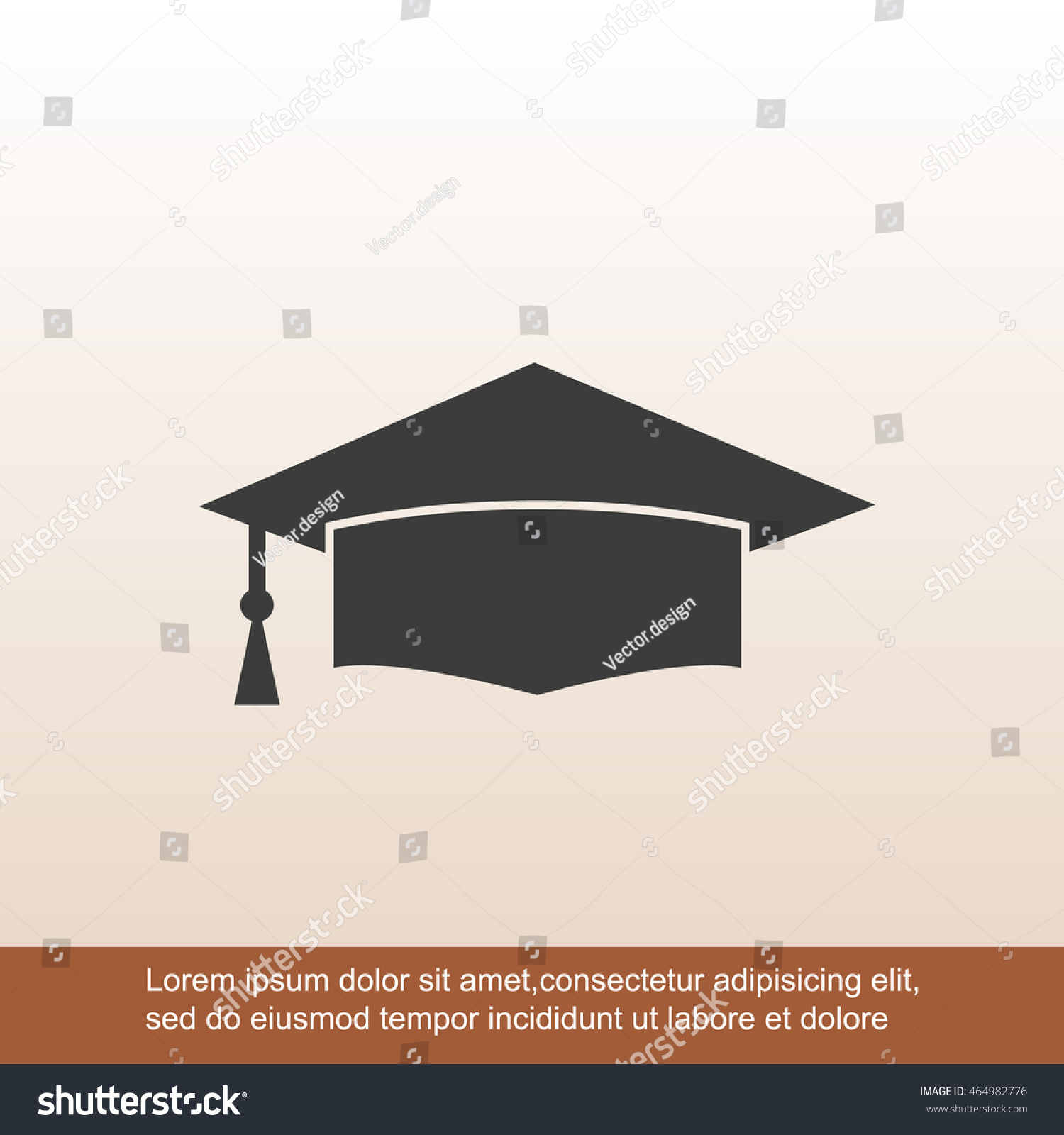 Mortar Board Graduation Cap Stock Vector (Royalty Free) 464982776 ...