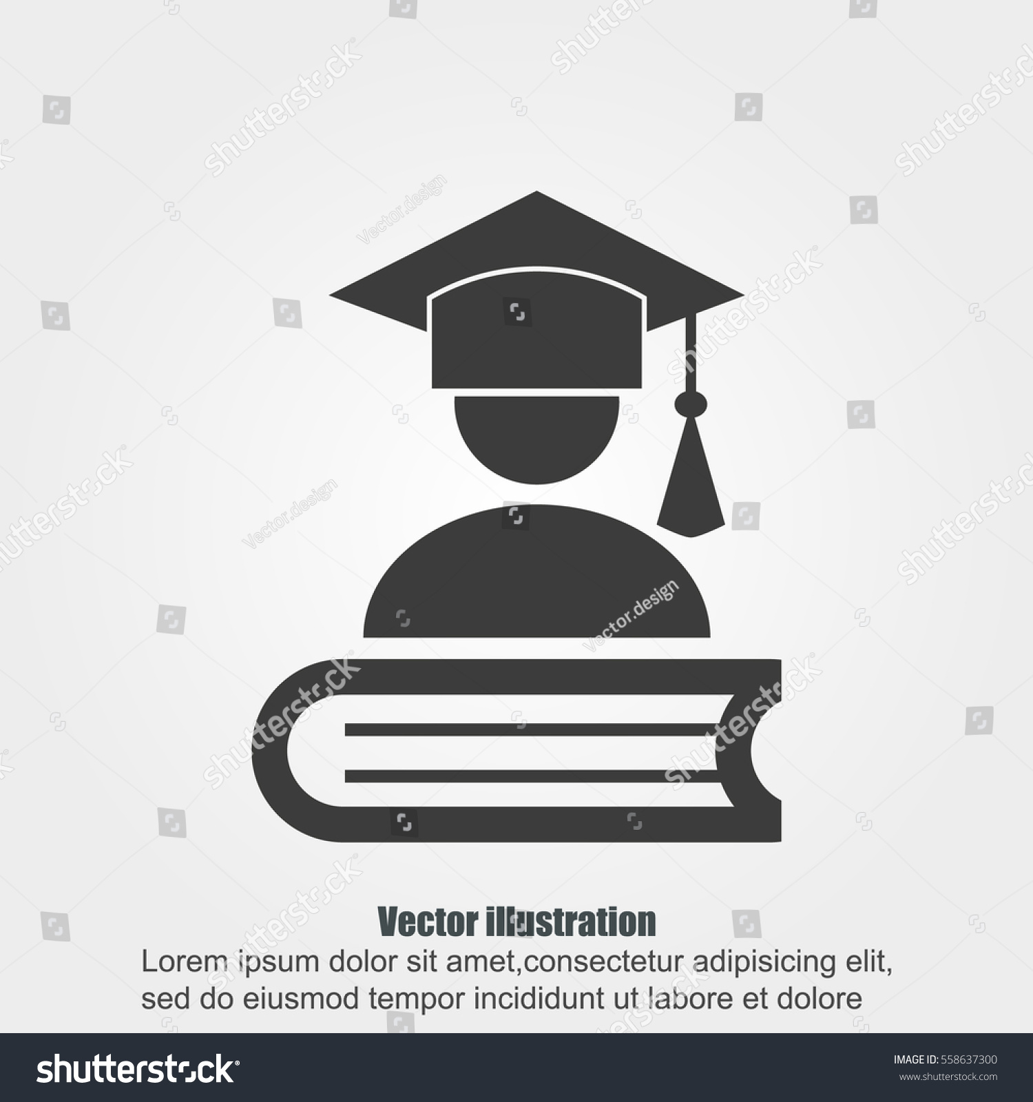 Mortar Board Graduation Cap: vector de stock (libre de regalías ...