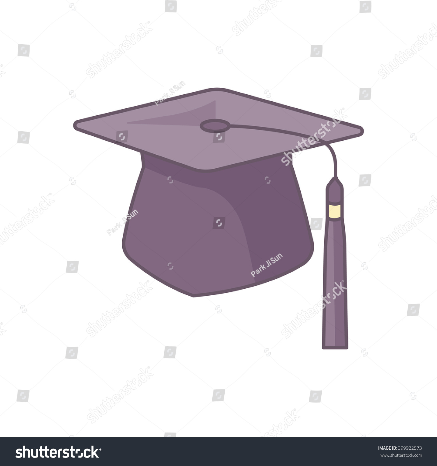 Mortar Board Vector Icon Stock Vector (Royalty Free) 399922573 ...