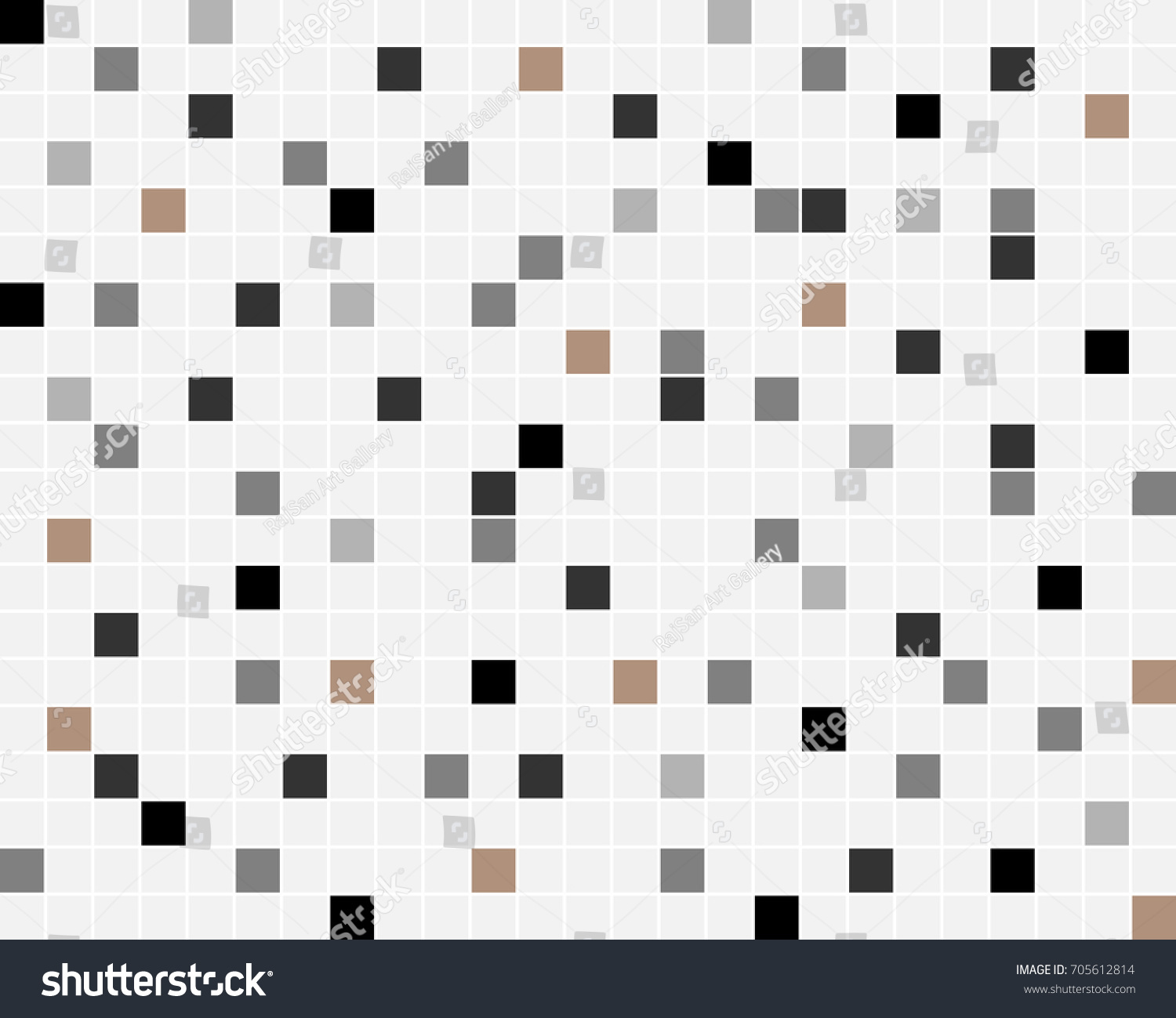 Mosaic Tiles Texture Background Stock Vector (Royalty Free) 705612814 ...