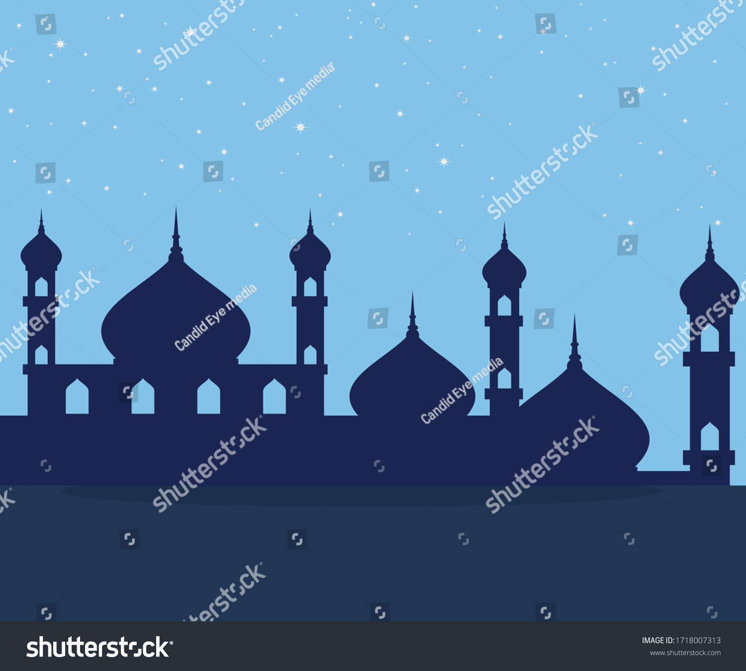 Mosque Star Vector Illustration Design Stock Vector (Royalty Free ...