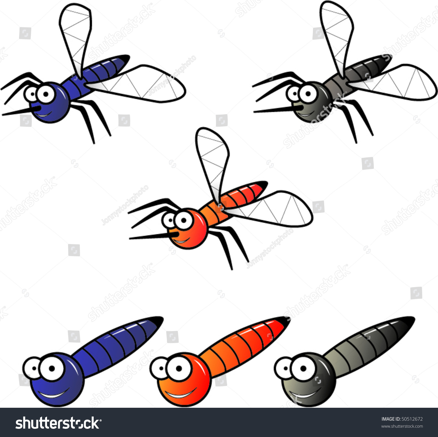 Mosquito Larvae Vector Stock Vector (Royalty Free) 50512672