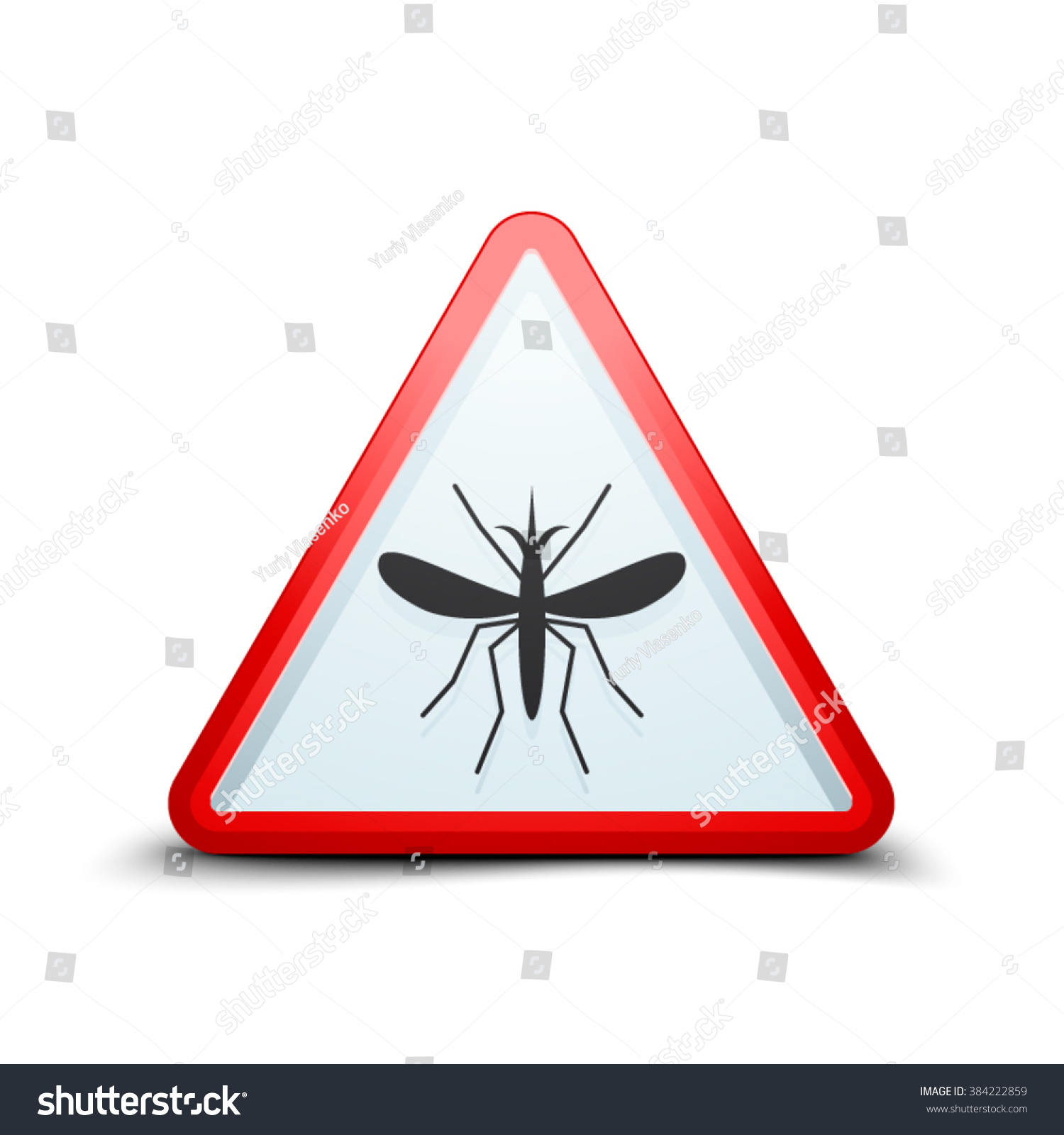 Mosquito Danger Sign Stock Vector (Royalty Free) 384222859 | Shutterstock