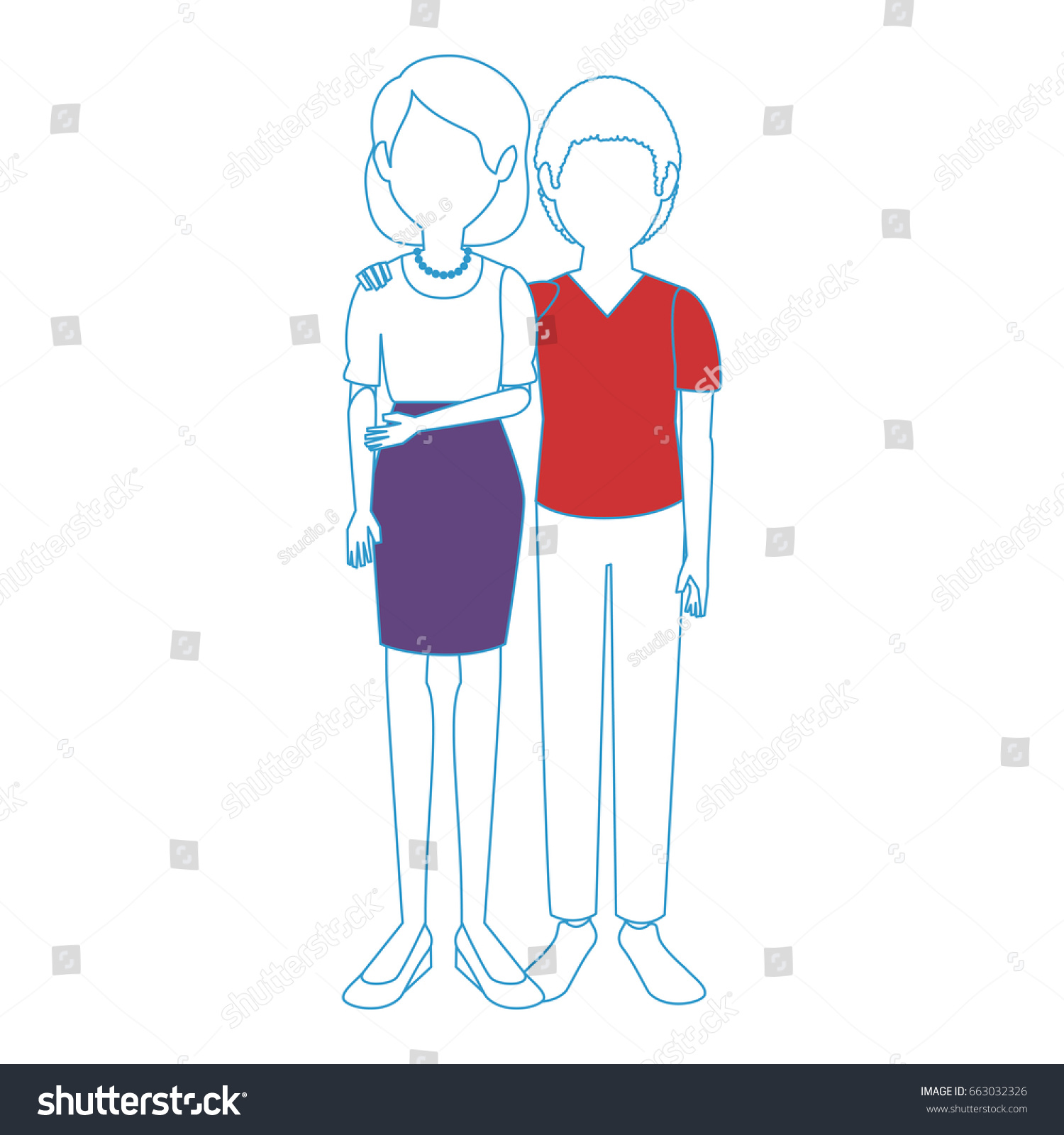 Mother Son Cartoon Stock Vector (Royalty Free) 663032326 | Shutterstock