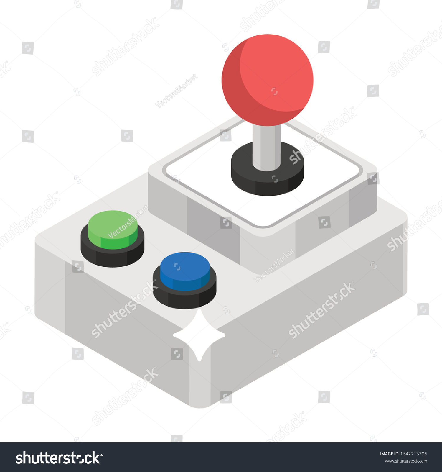 Motion Game Controller Joystick Vector Isometric Stock Vector (Royalty ...