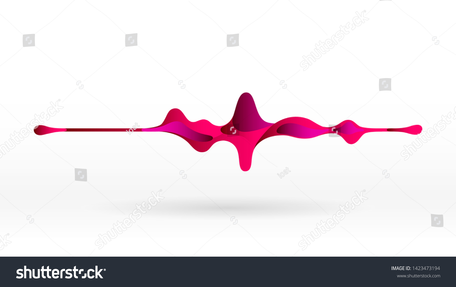 Motion Pulse Sound Wave Abstract Vector Stock Vector (Royalty Free ...