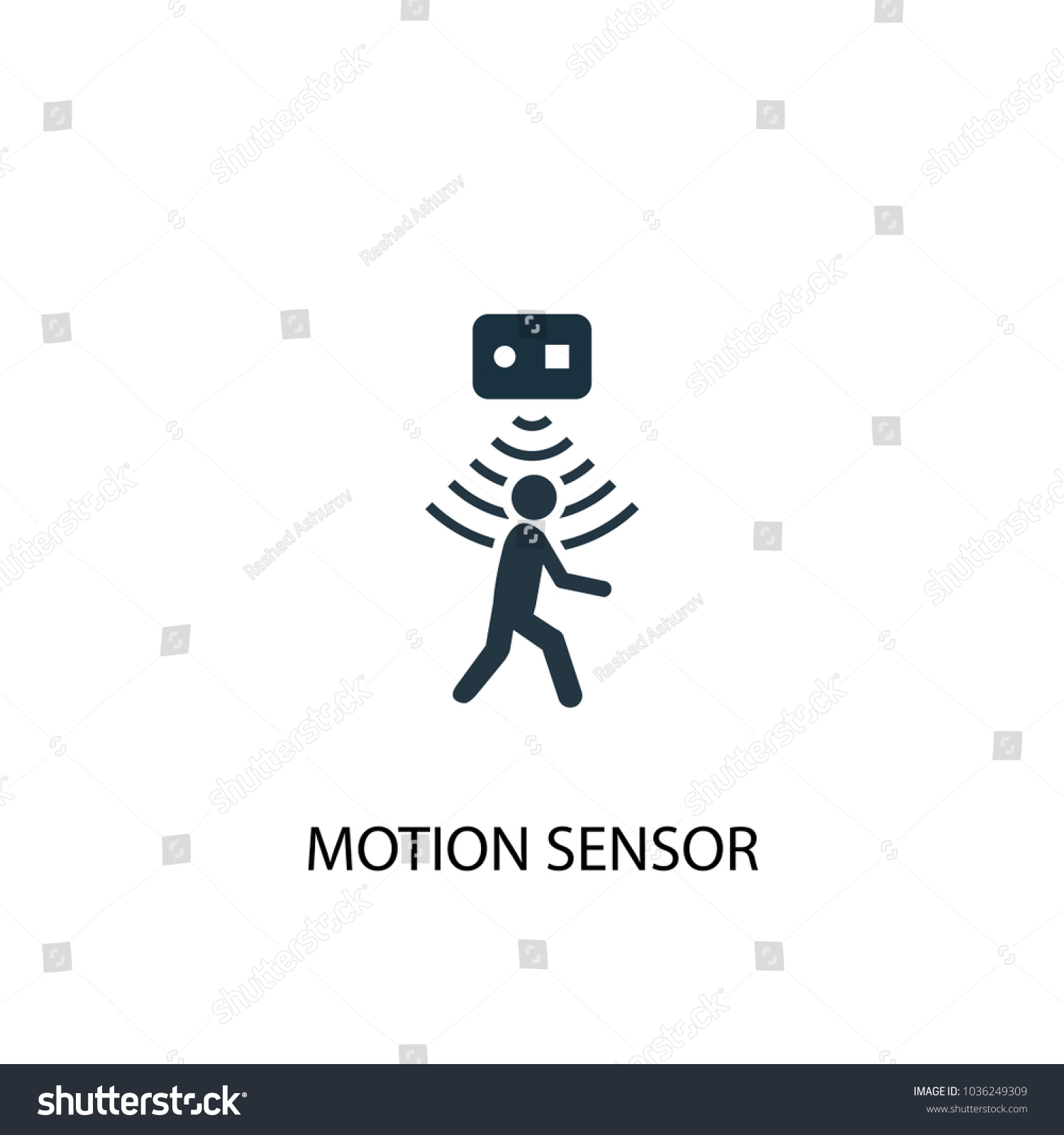 icône capteur de mouvement. Illustration simple : image vectorielle de ...