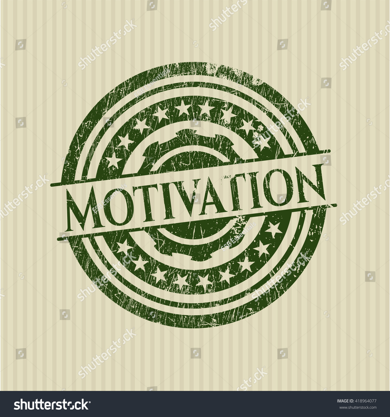 Motivation Grunge Stamp Stock Vector (Royalty Free) 418964077