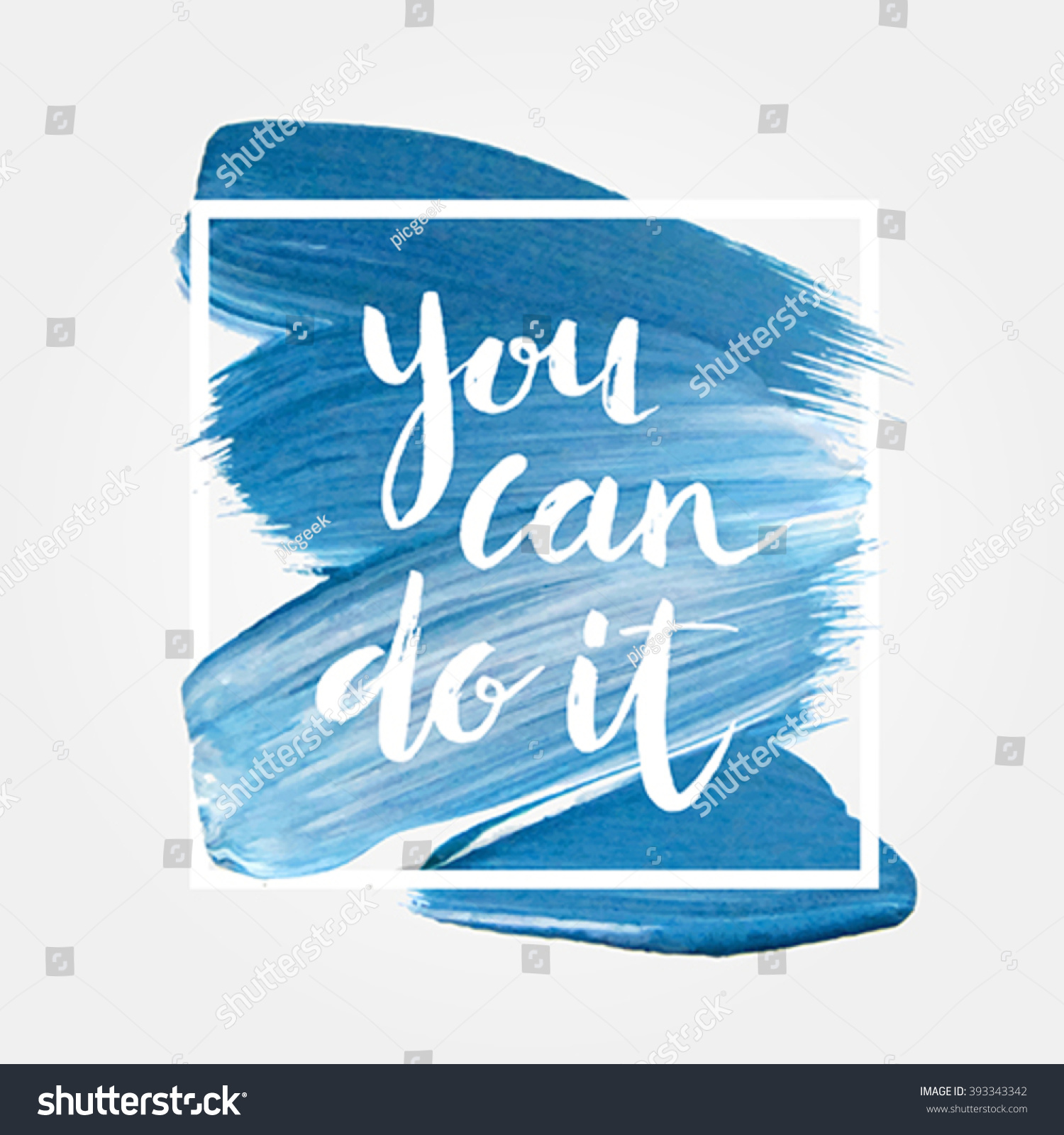 Motivation Poster You Can Do Vector: vector de stock (libre de regalías ...