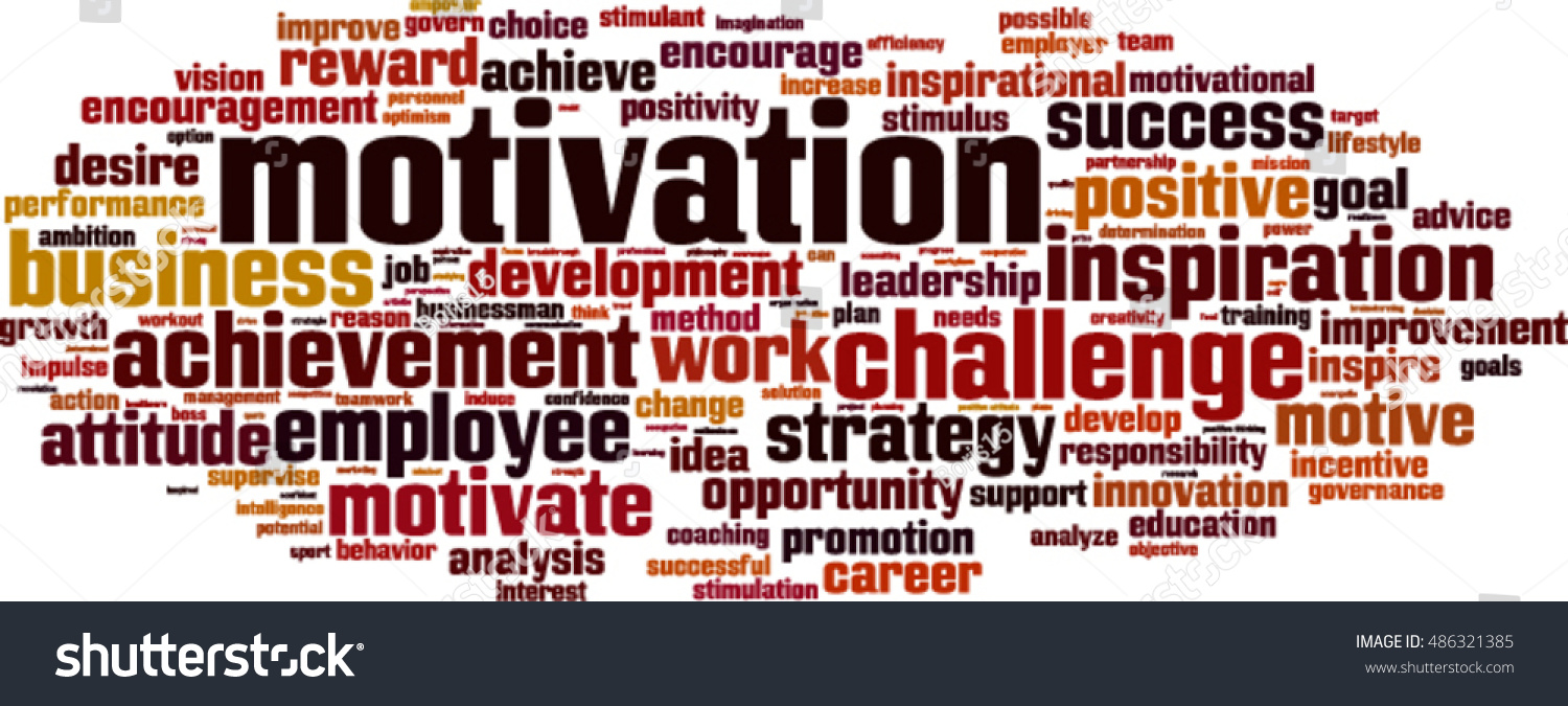 Motivation Word Cloud Concept Vector Illustration Stock Vector (Royalty ...
