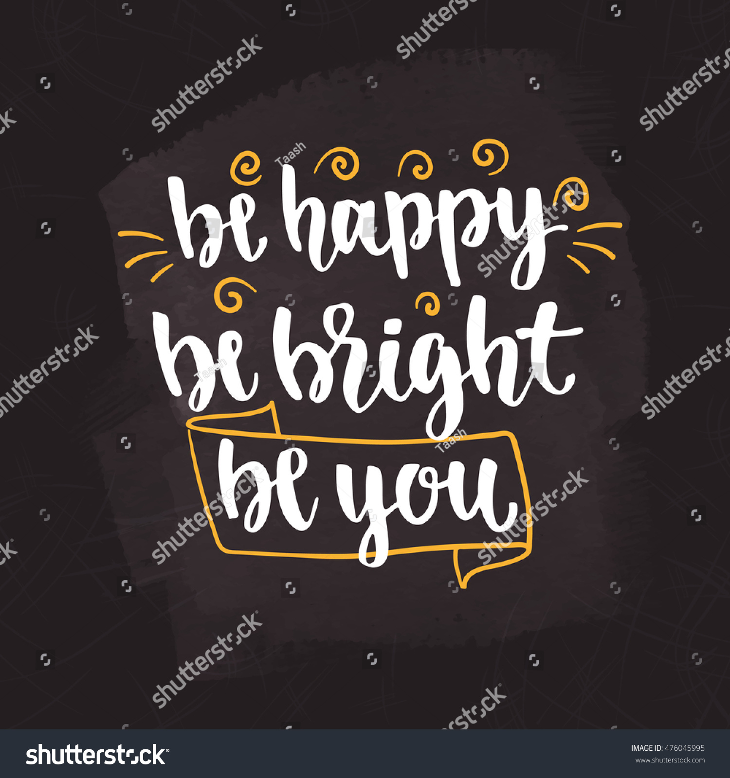 Motivational Quote Hand Lettering Inspirational Poster Stock Vector ...