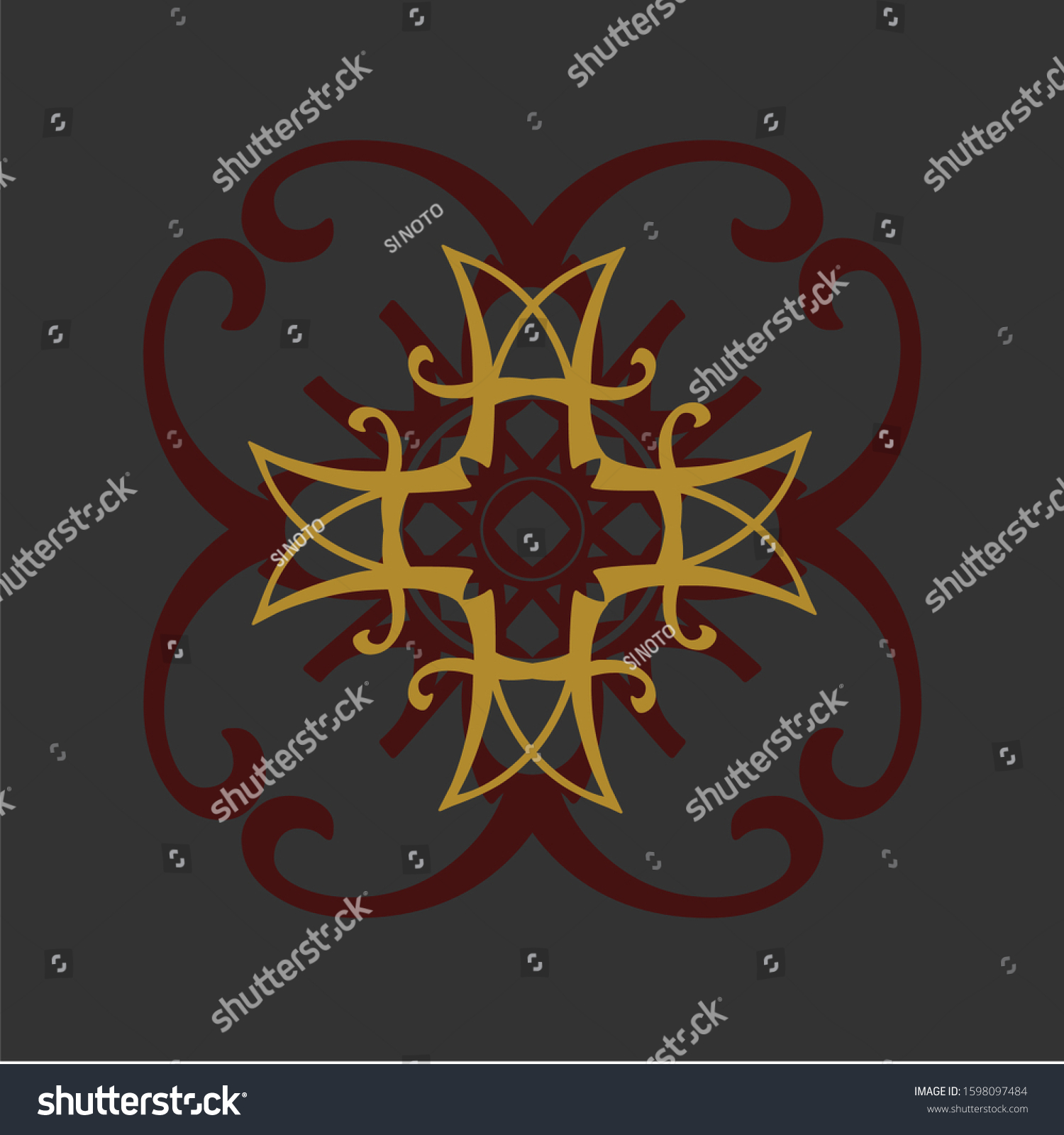 Motive Batik Design Vector Inspiration Stock Vector (Royalty Free ...
