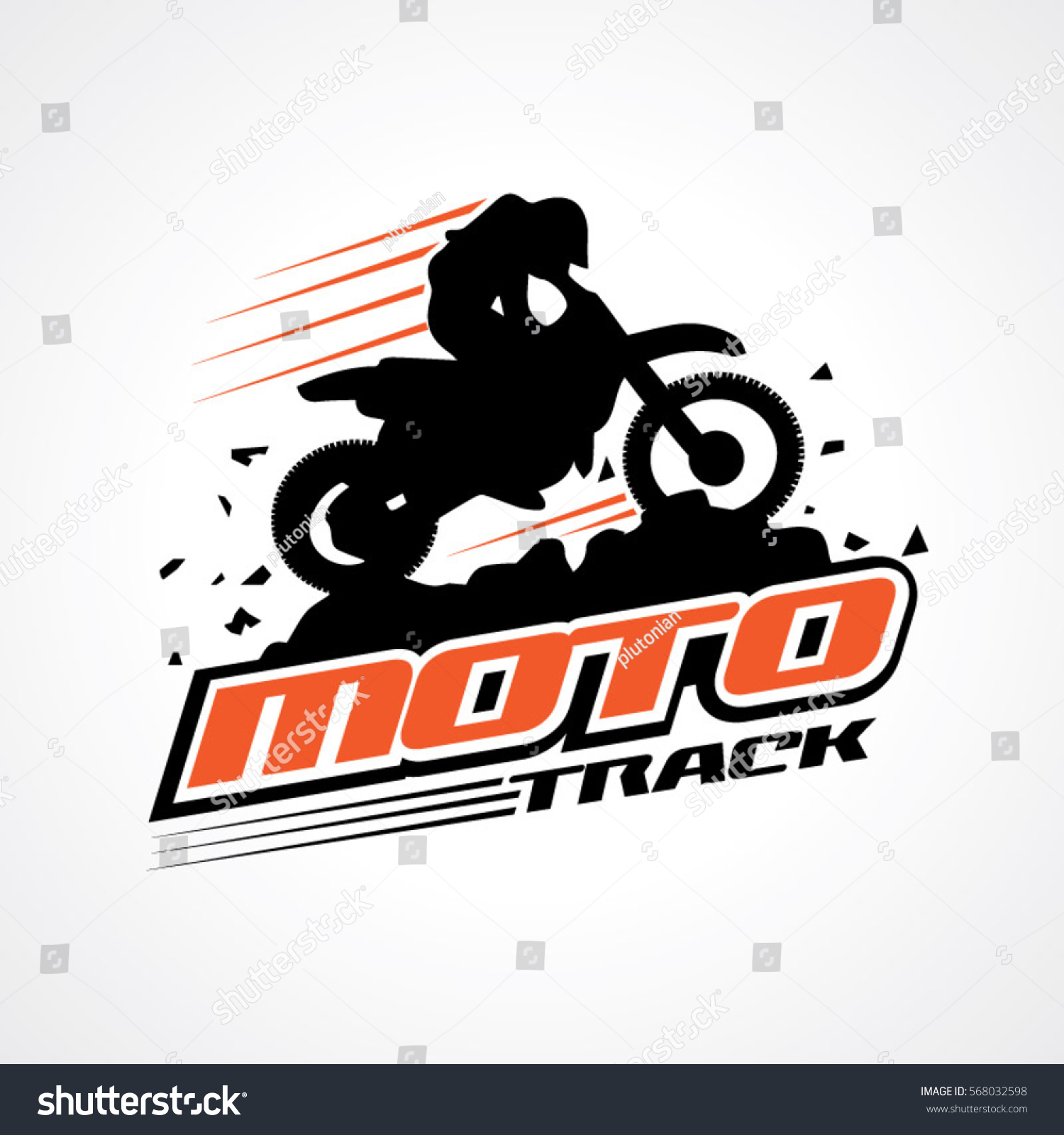 Moto Track Logo Stock Vector 568032598 - Shutterstock