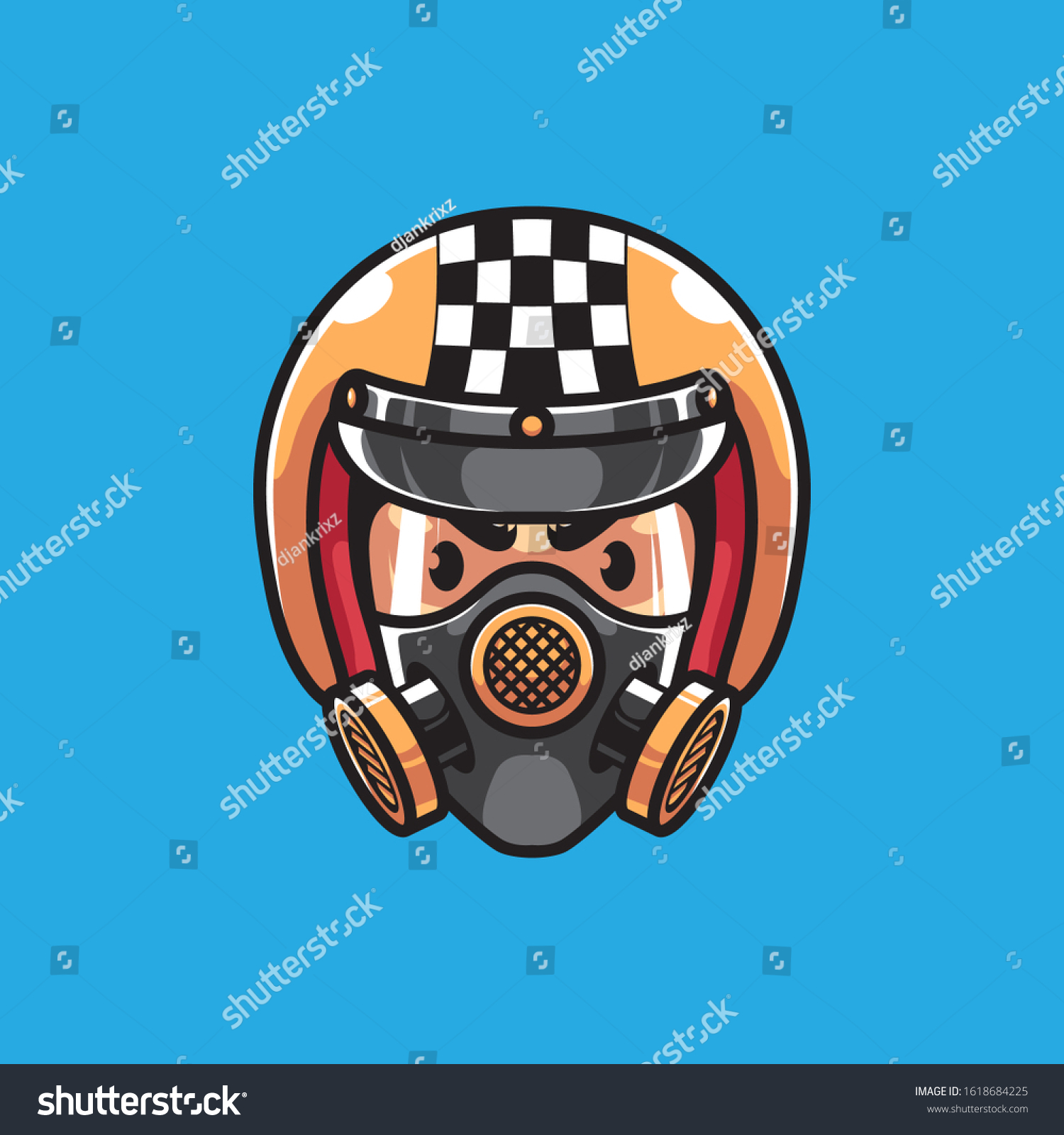 Motor Cycle Avatar Vector Logo Stock Vector (Royalty Free) 1618684225 ...