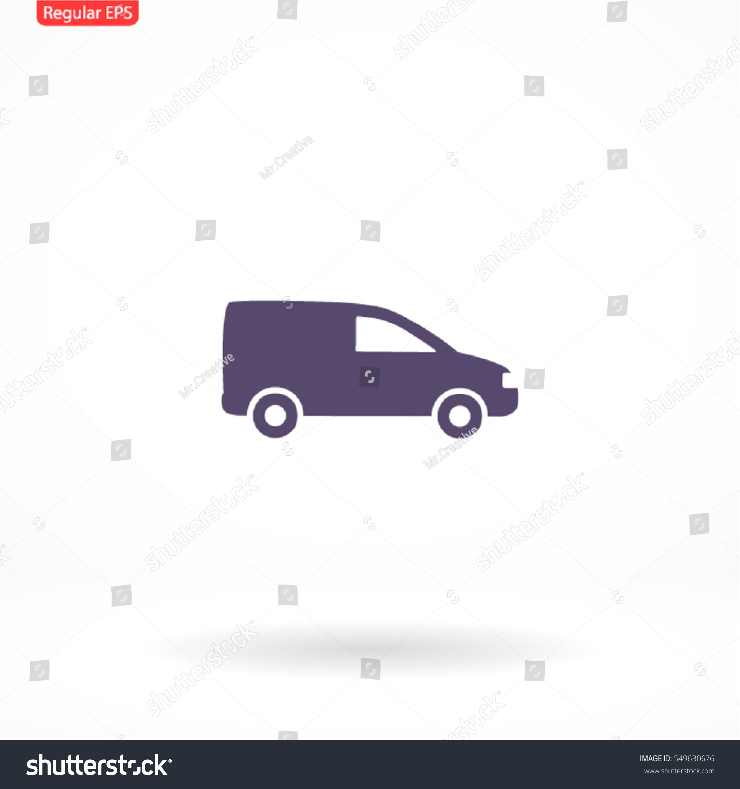 Motor Van Vector Icon Eps 10 Stock Vector (Royalty Free) 549630676 ...