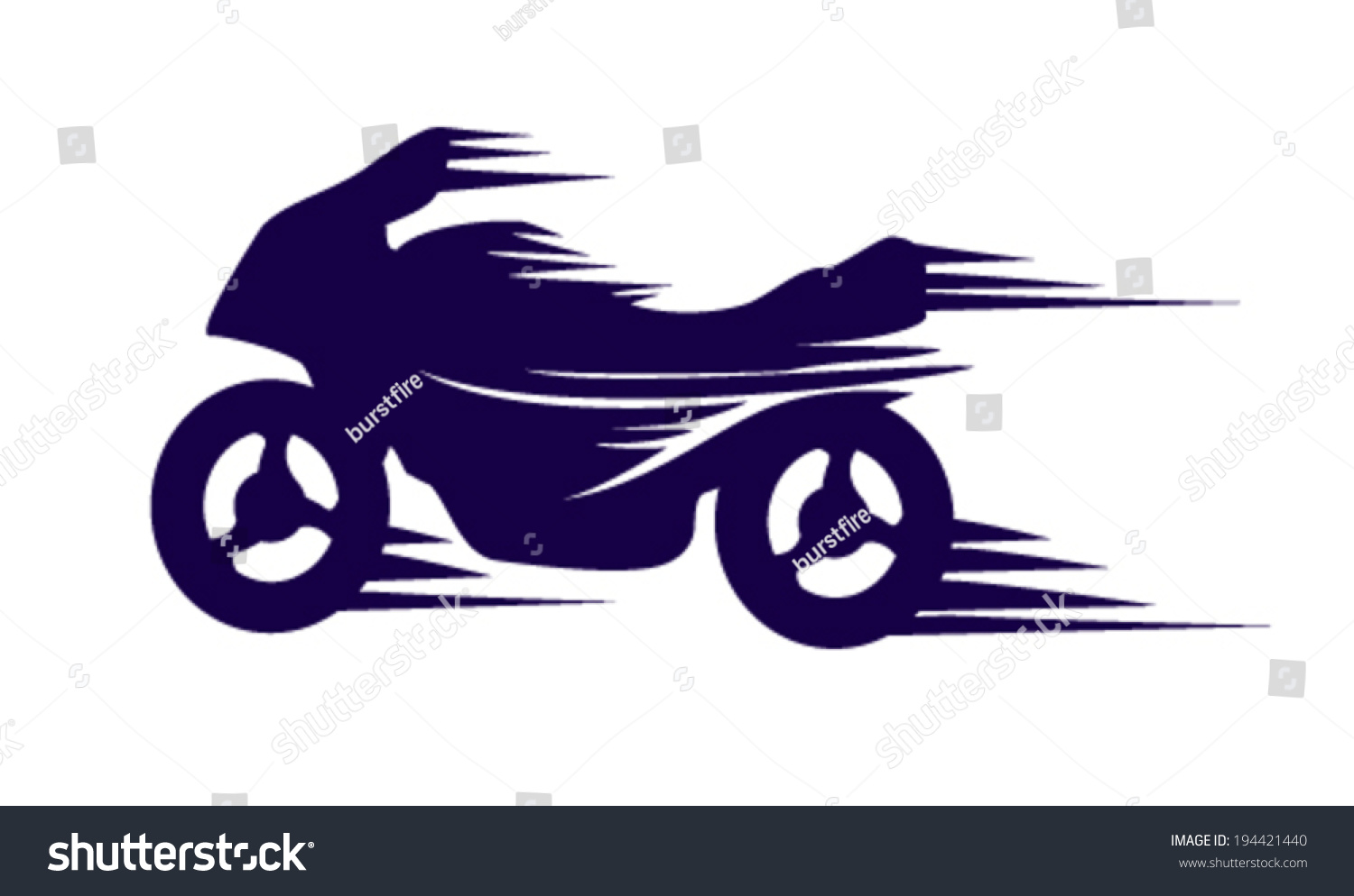 Motorbike Speed Effect Vector Stock Vector (Royalty Free) 194421440
