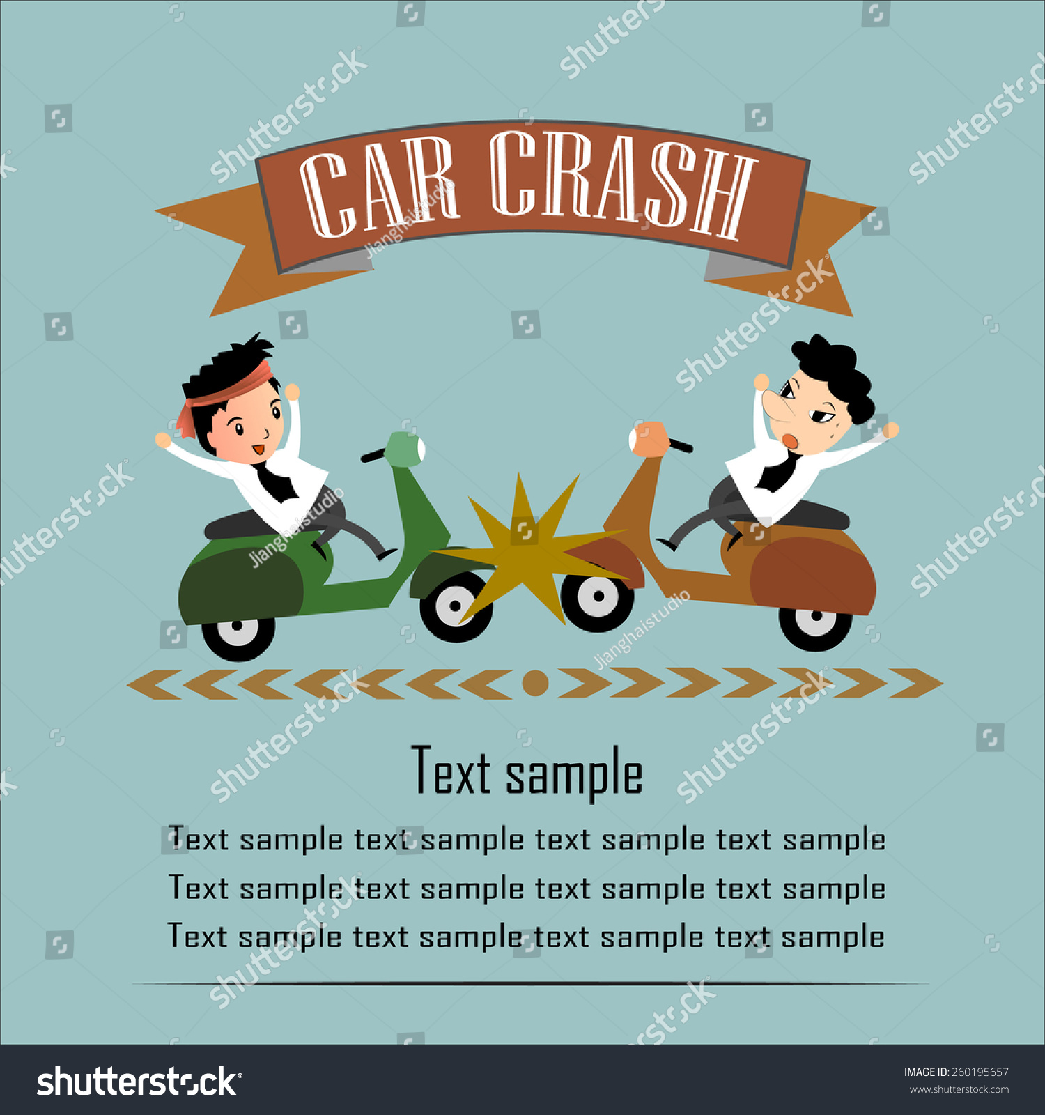 Motorcycle Accident Vector Illustration Stock Vector (Royalty Free ...