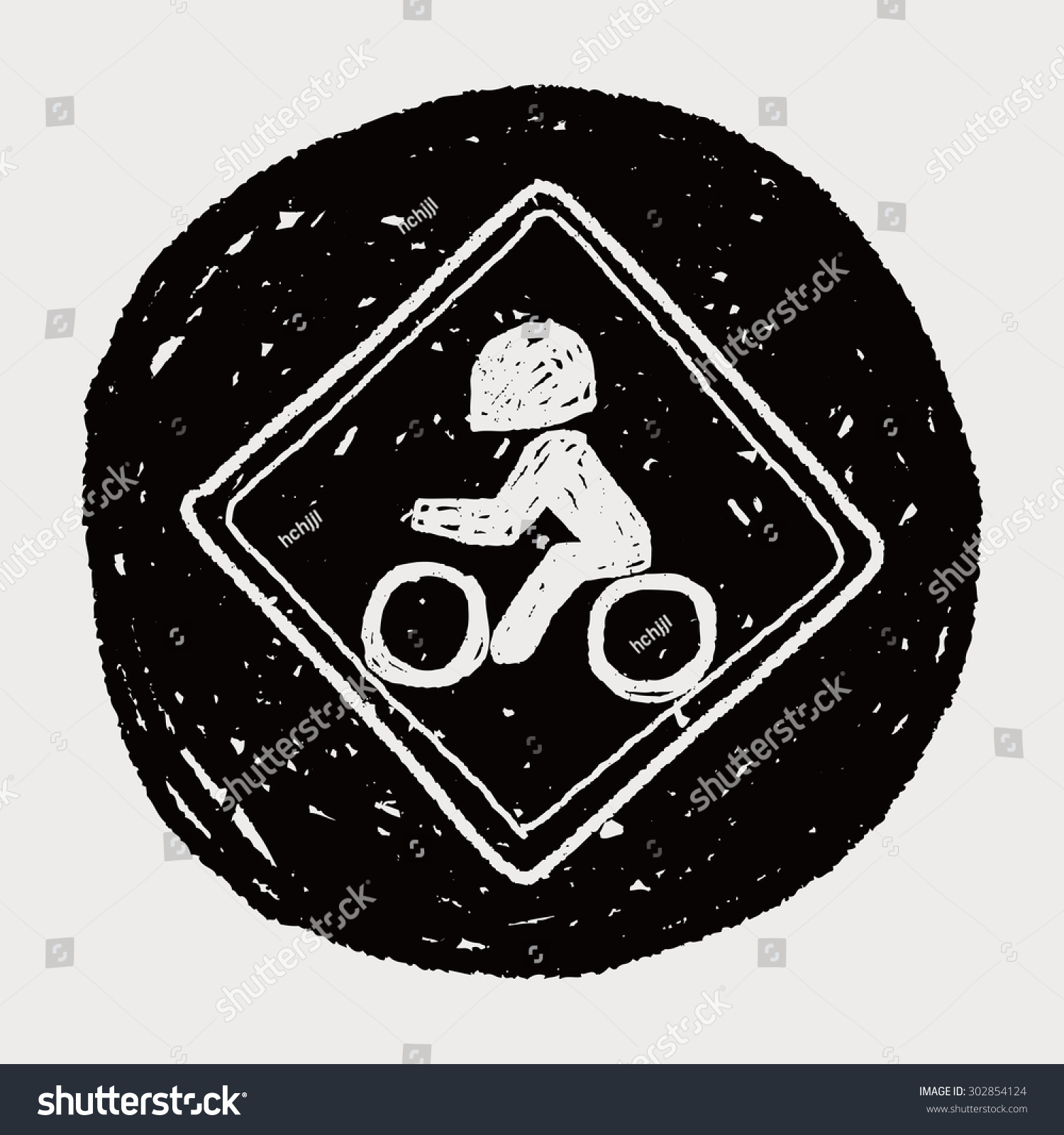 Motorcycle Doodle Stock Vector (Royalty Free) 302854124 | Shutterstock