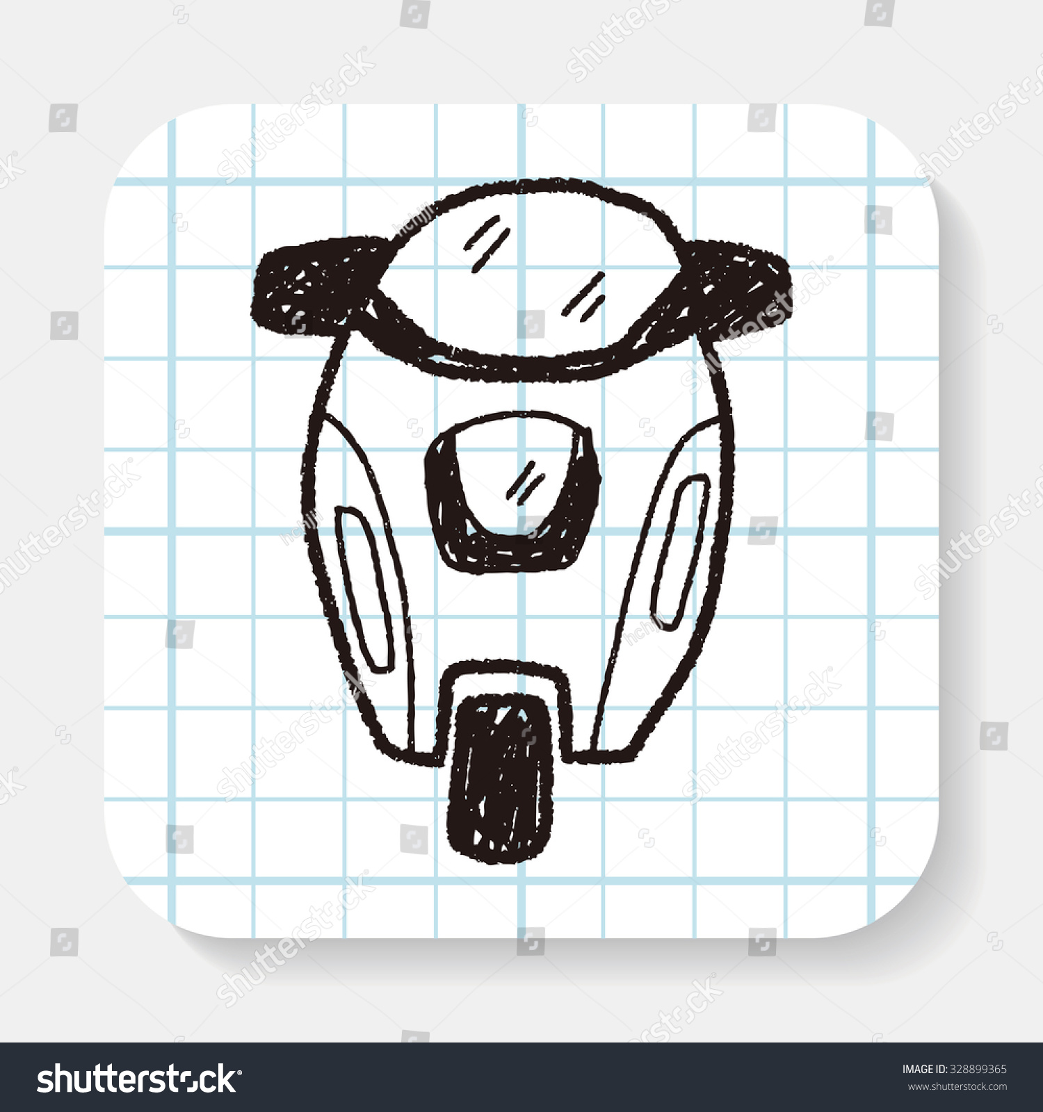 Motorcycle Doodle Stock Vector (Royalty Free) 328899365