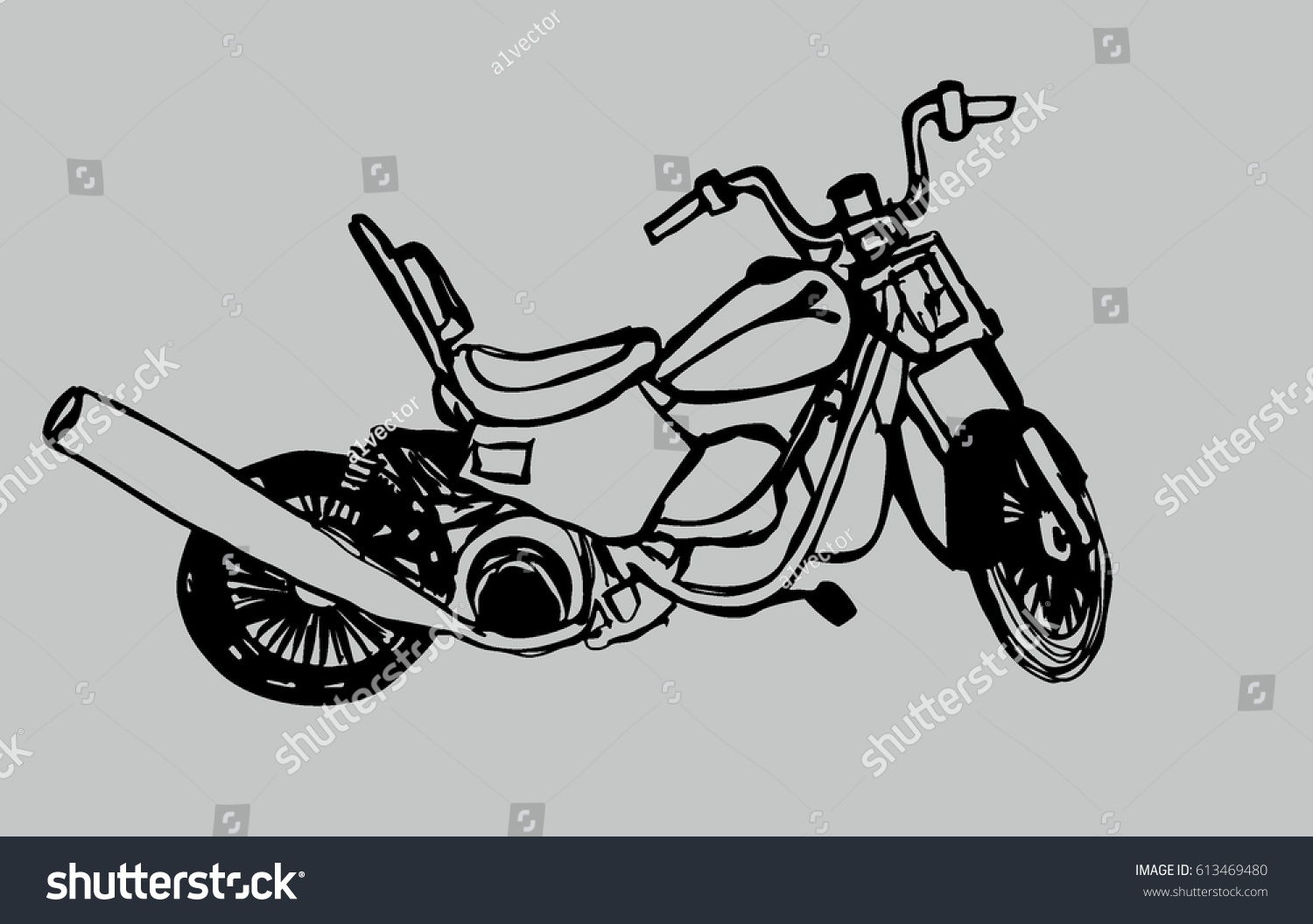 Motorcycle Graphic Design Vector Art Stock Vector (Royalty Free ...