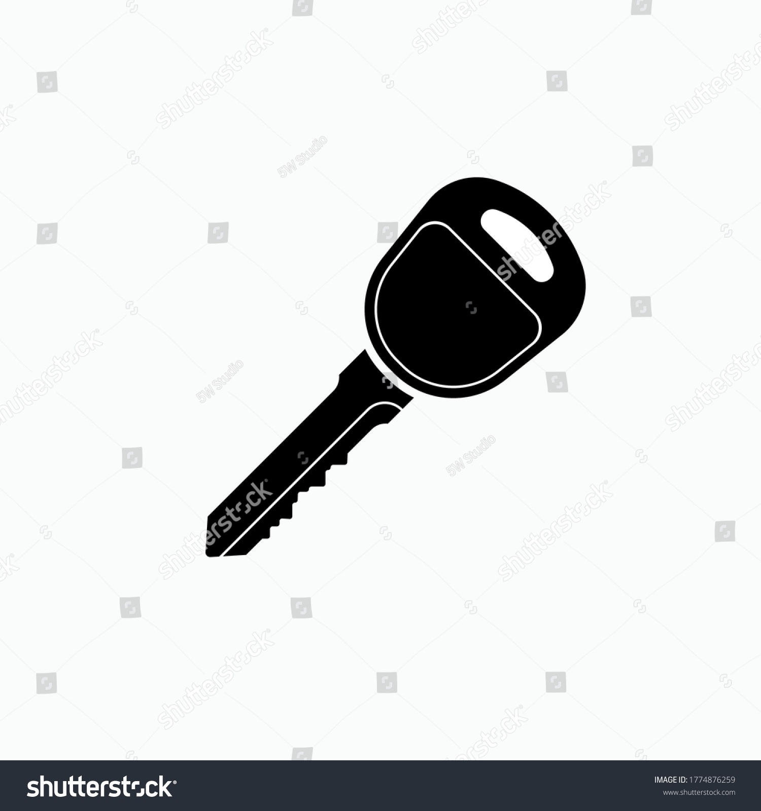 Motorcycle Key Icon Access Symbol Vector Stock Vector (Royalty Free ...