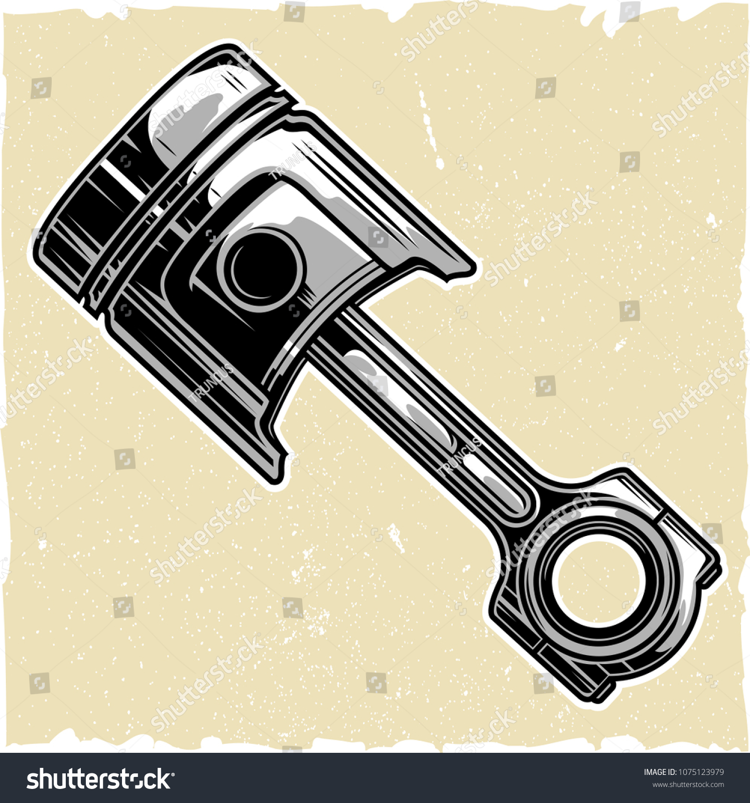 Motorcycle Piston Vector On Light Background Stock Vector (Royalty Free ...