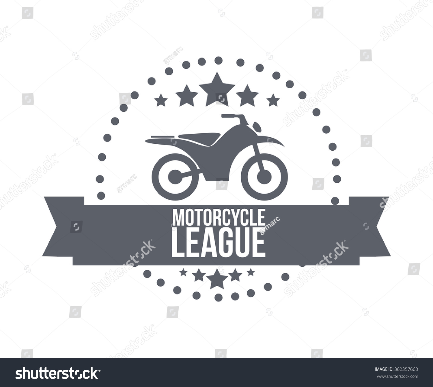 Motorcycle Rider Design Stock Vector (Royalty Free) 362357660 ...