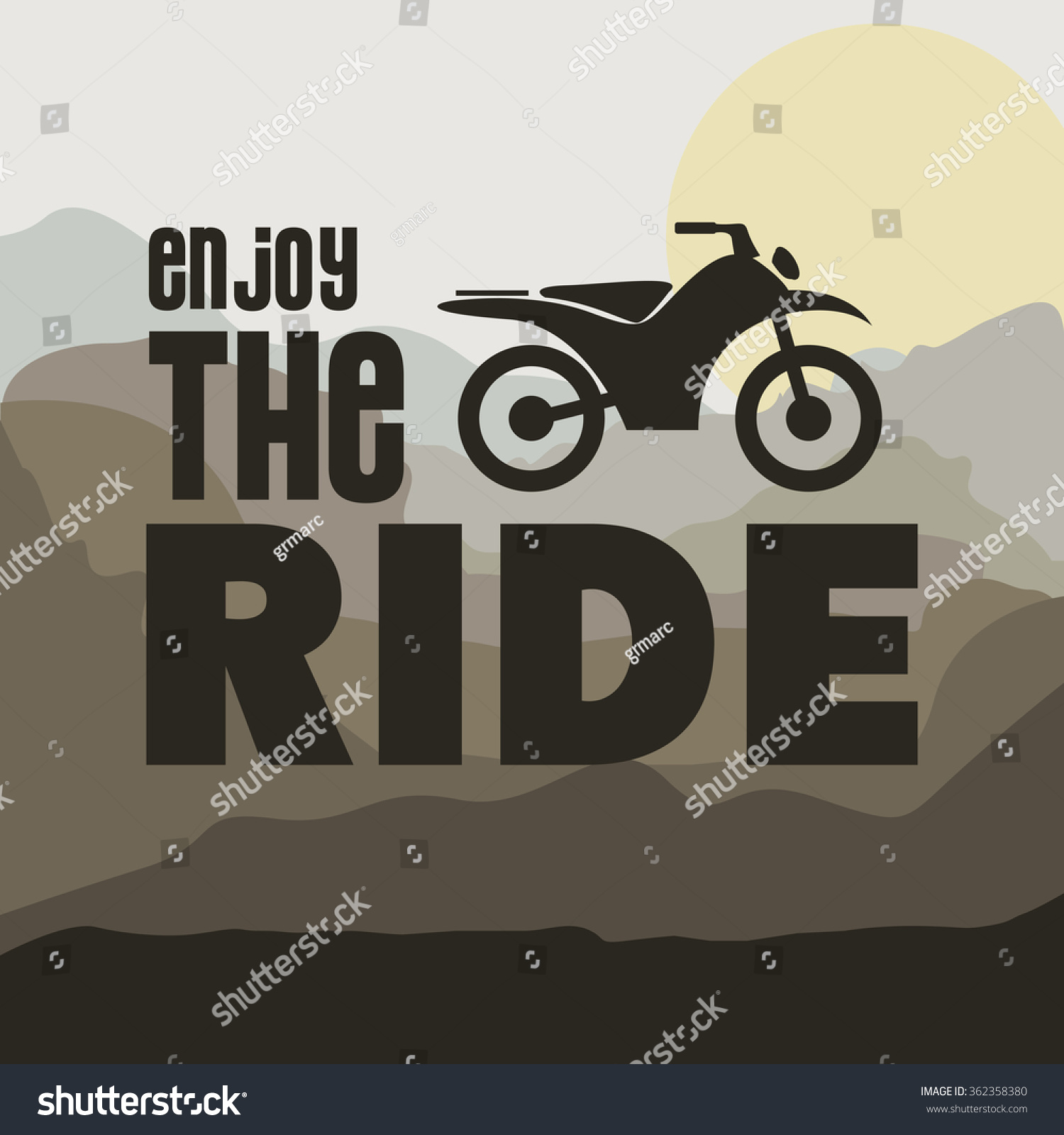 Motorcycle Rider Design: vector de stock (libre de regalías) 362358380 ...