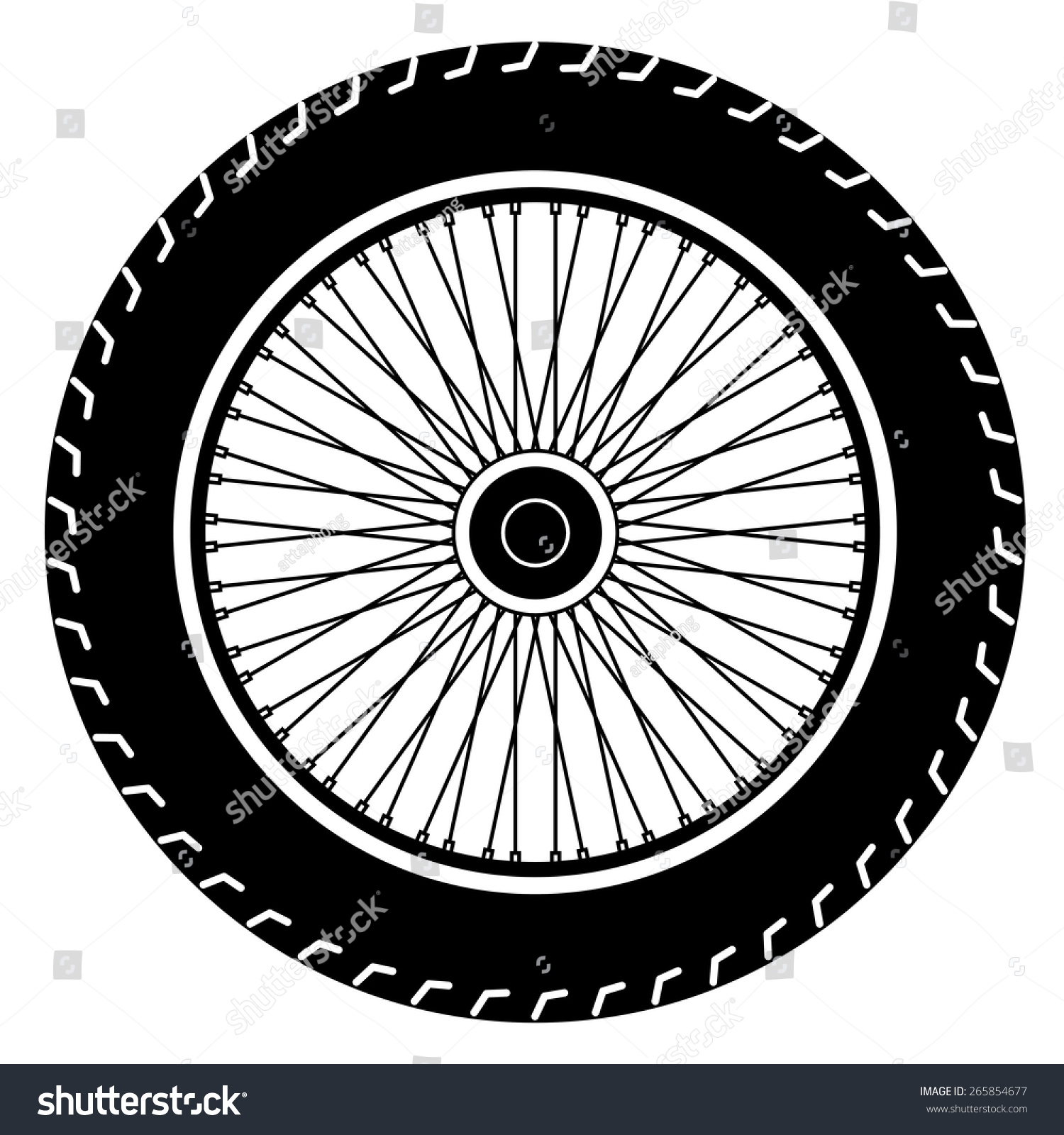 vector de la rueda motocicleta: vector de stock (libre de regalías ...