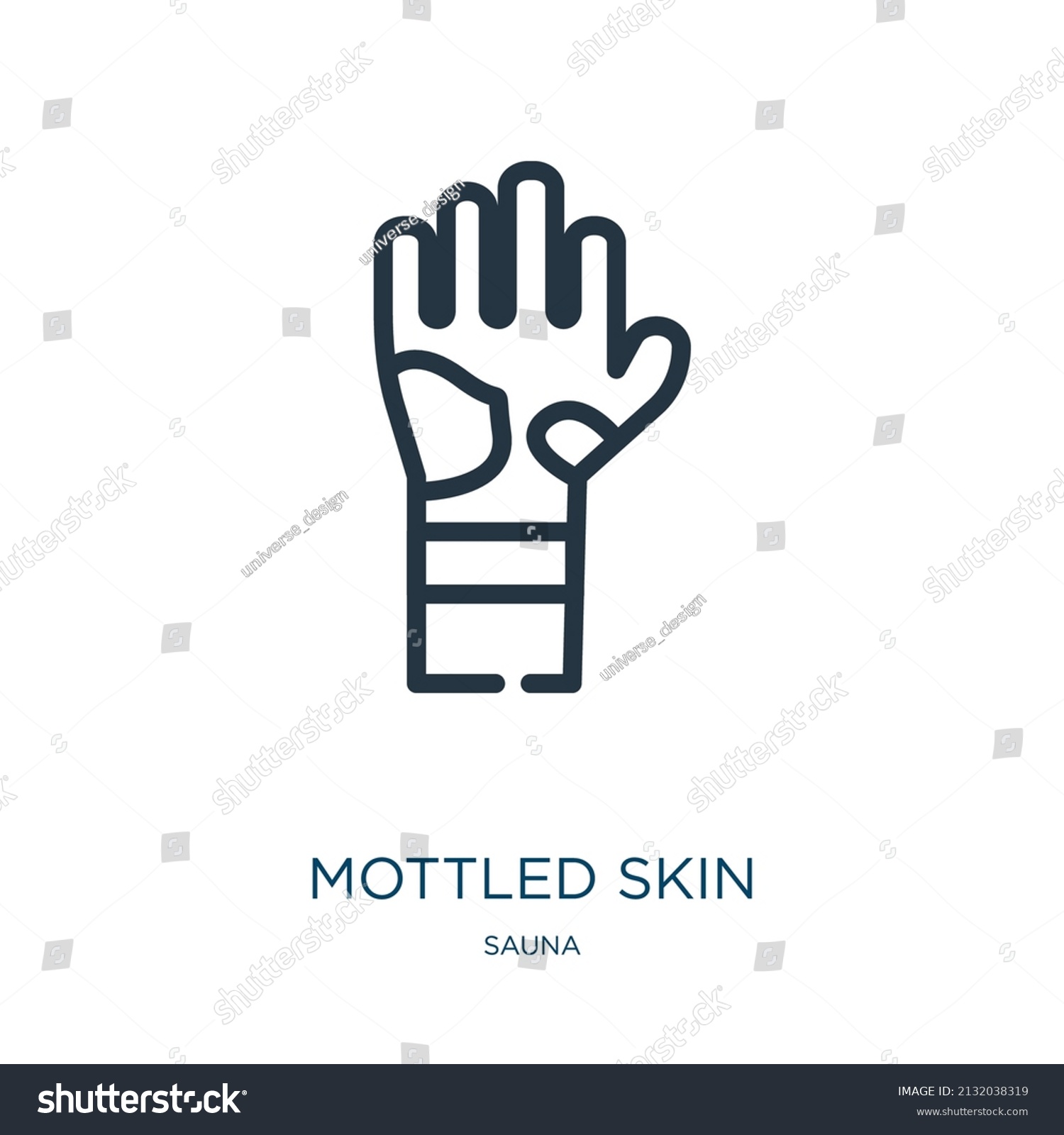 Mottled Skin Thin Line Icon Mottled Stock Vector (Royalty Free ... Mottled Skin Thin Line Icon Mottled Stock Vector (Royalty Free ...