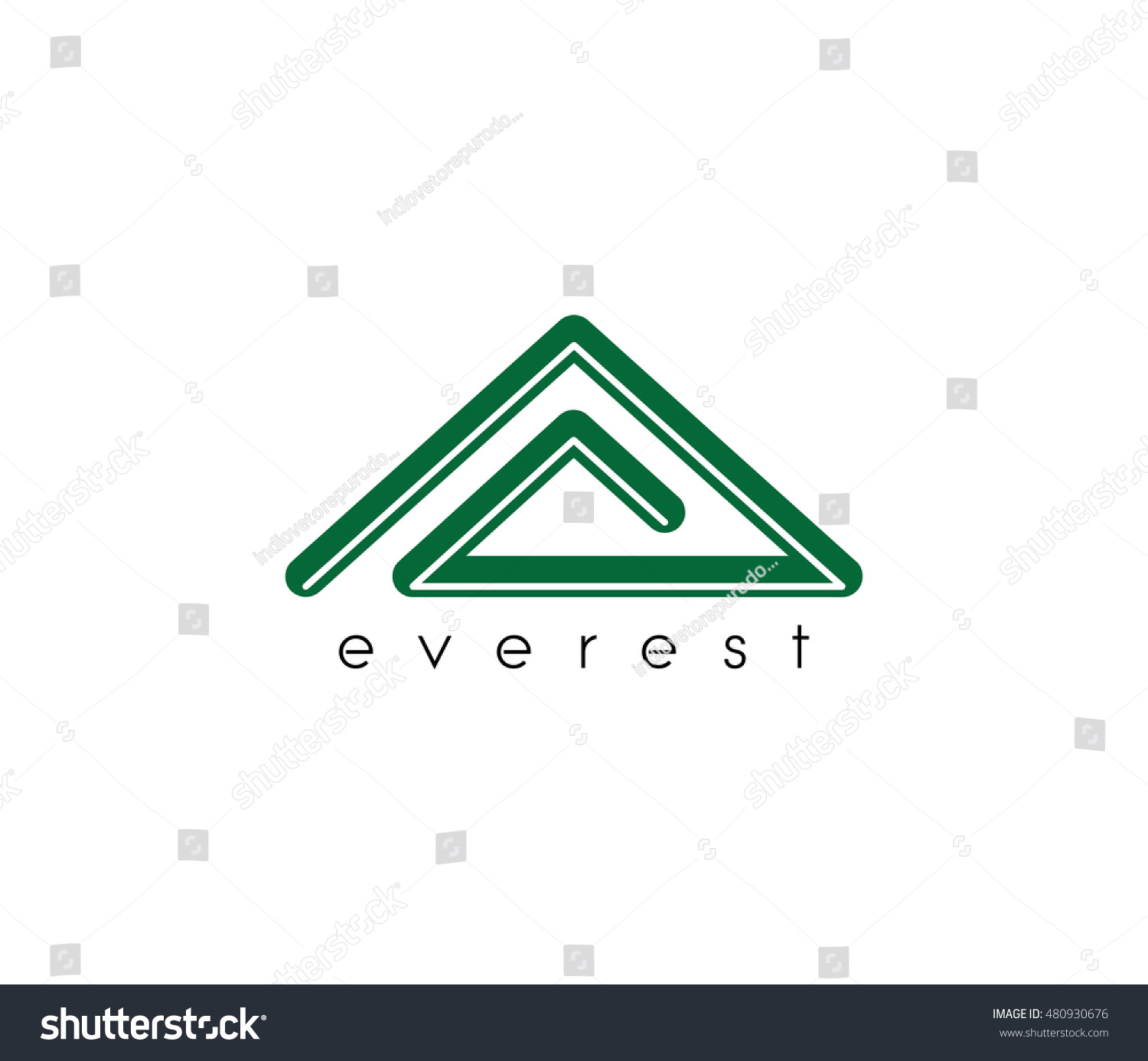 Mount Everest Logo Icon Stock Vector (Royalty Free) 480930676